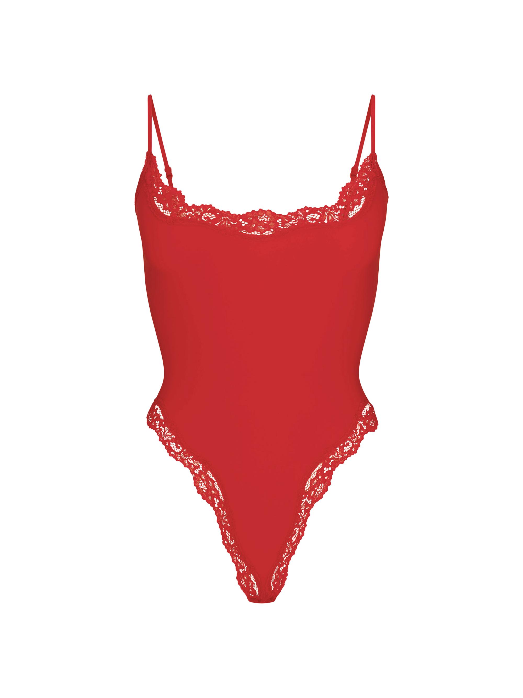 SKIMS Fits Everybody Lace Cami Bodysuit | Saks Fifth Avenue