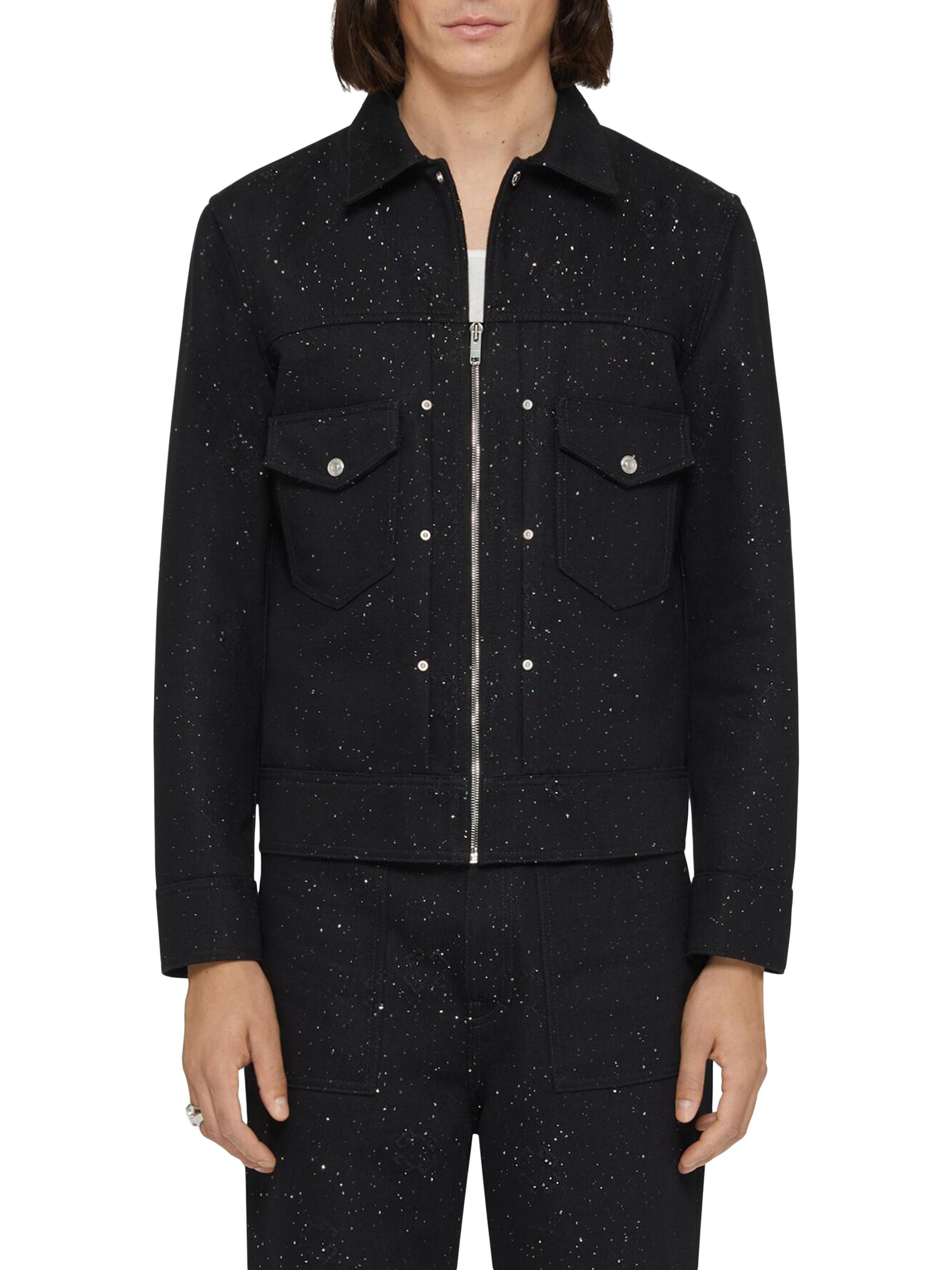 Givenchy Jacket in Monogram 72 Denim with Sequins | Saks Fifth Avenue