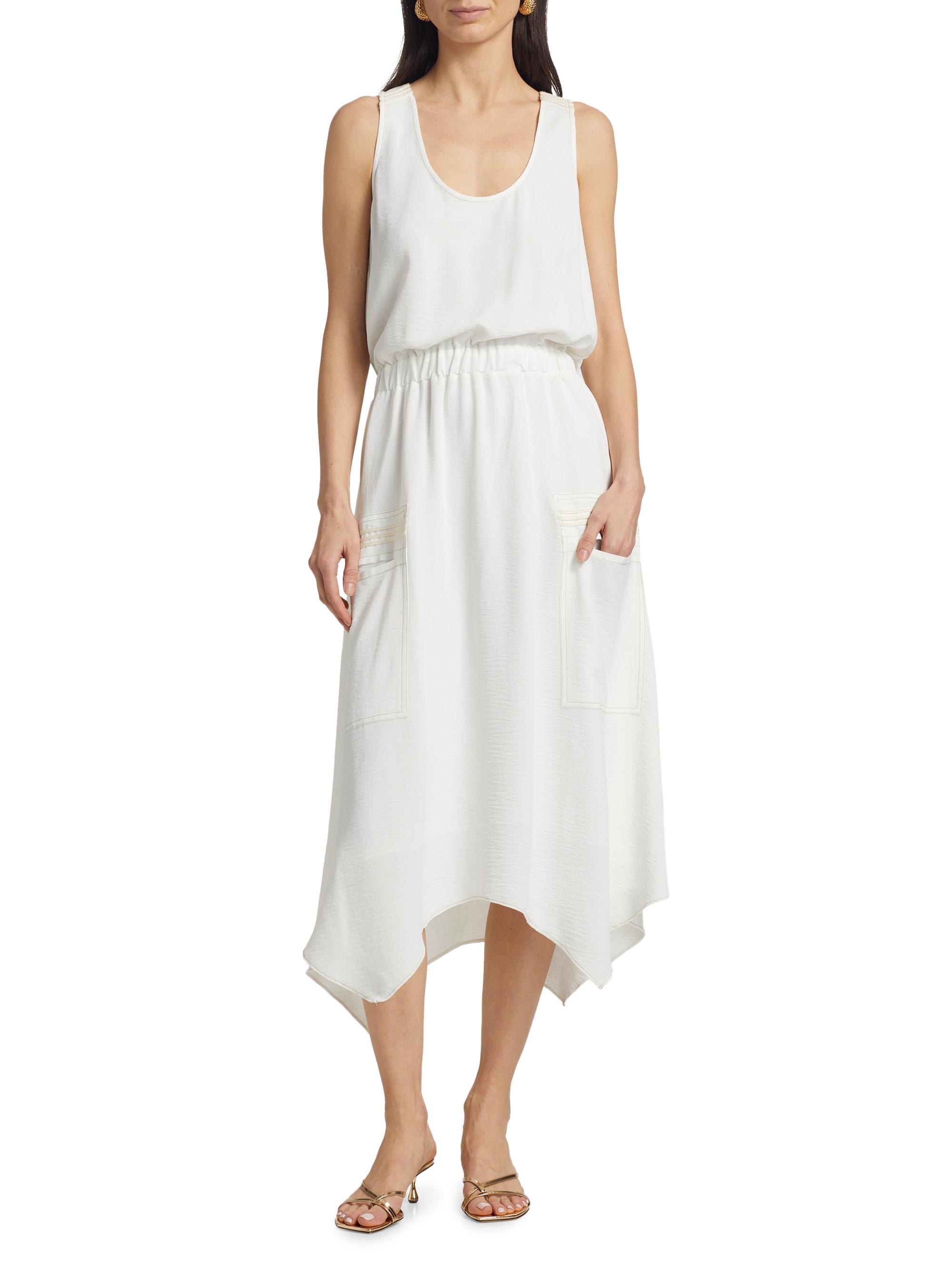 Ramy Brook Embellished Hallie Sleeveless Asymmetric-Hem Midi-Dress ...