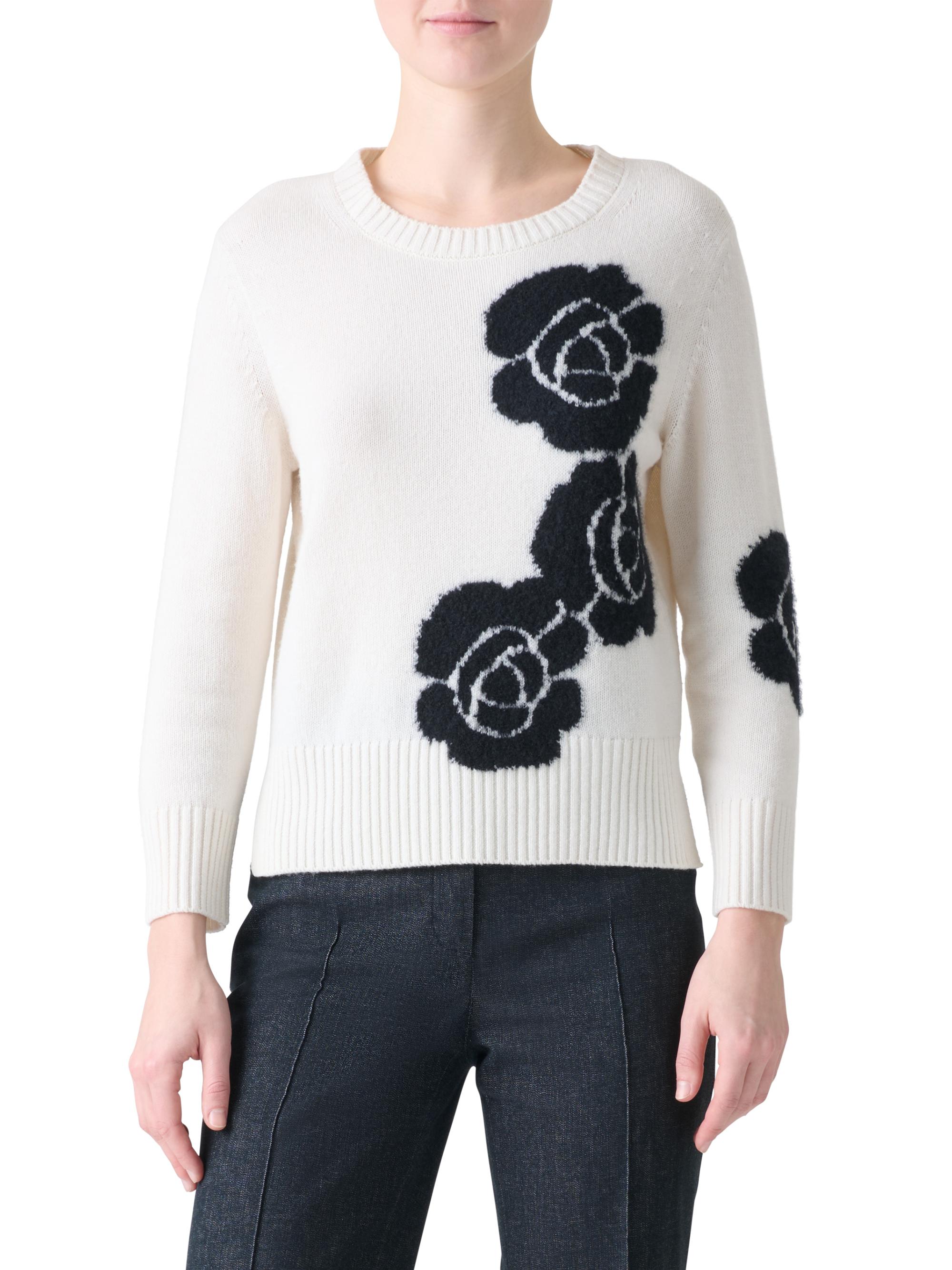 Akris Anemone Intarsia Cashmere Sweater | Saks Fifth Avenue