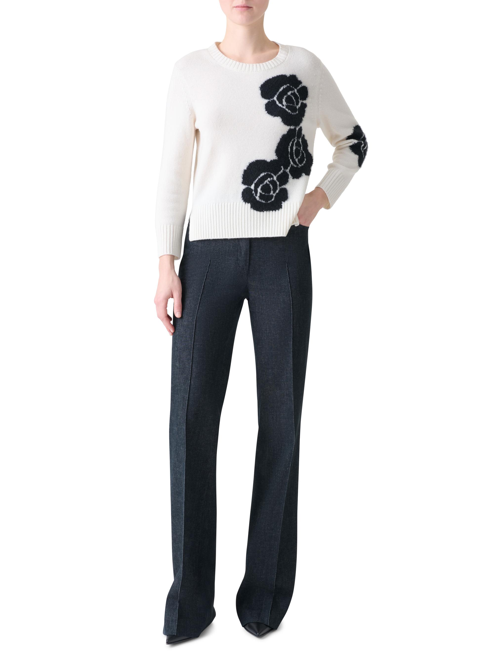 Akris Anemone Intarsia Cashmere Sweater | Saks Fifth Avenue