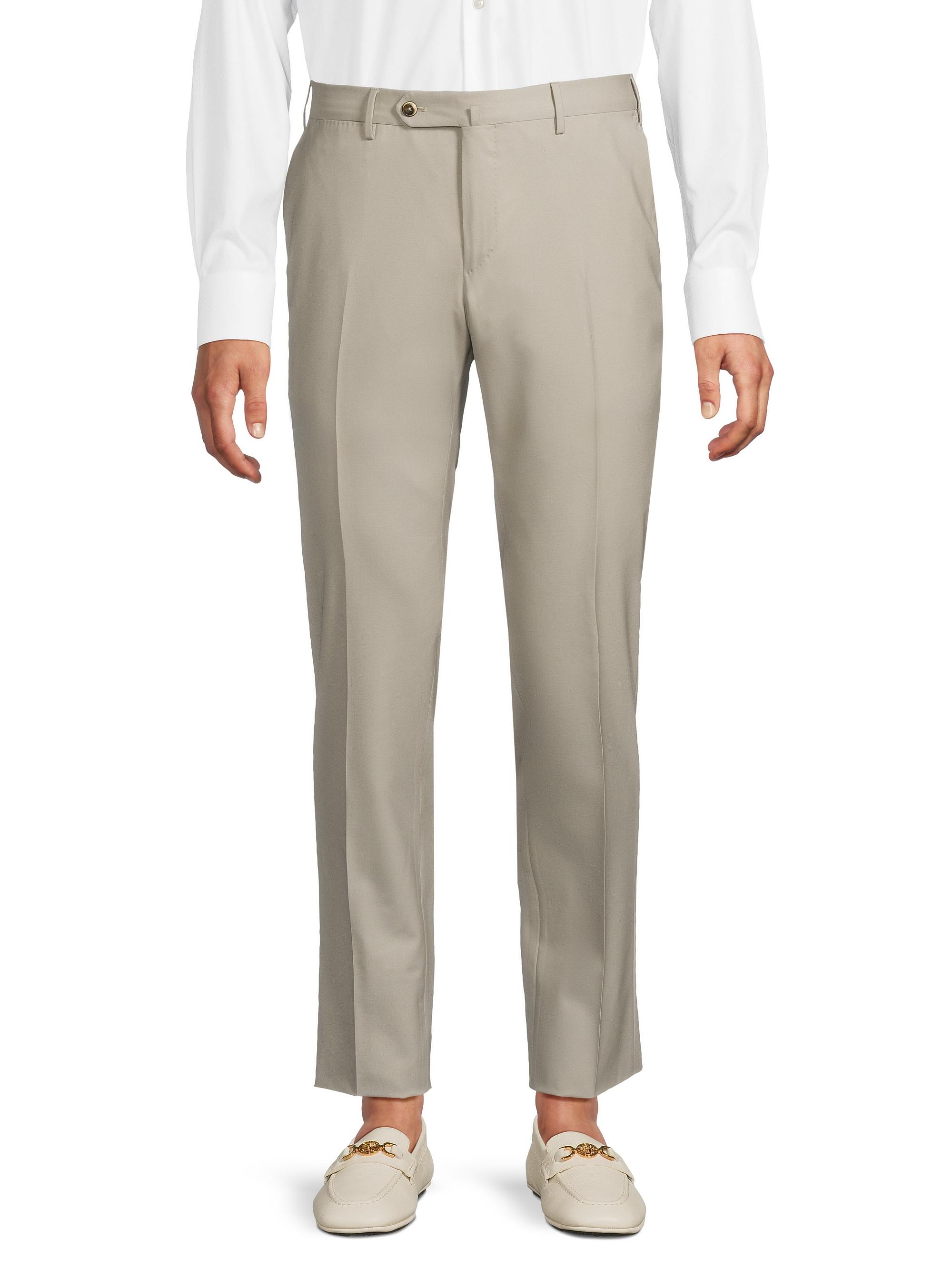 PT Torino High-Performance Wool Button-Tab Slim Trousers | Saks Fifth ...