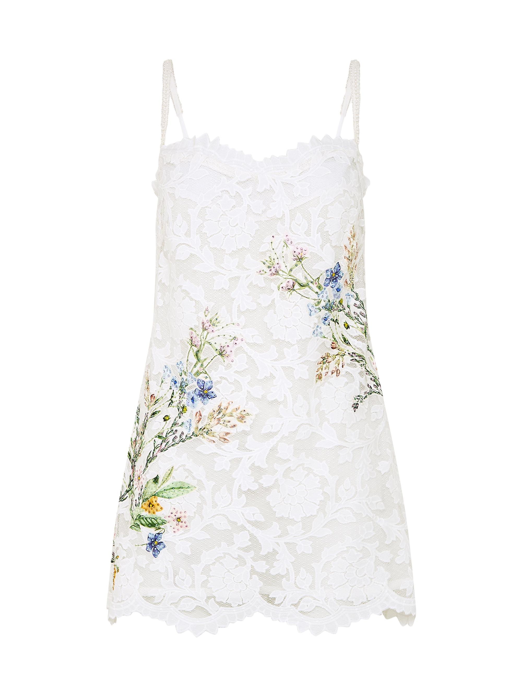 Camilla Dressing Room Drama Minimal Floral Cotton-Blend Shift Dress ...