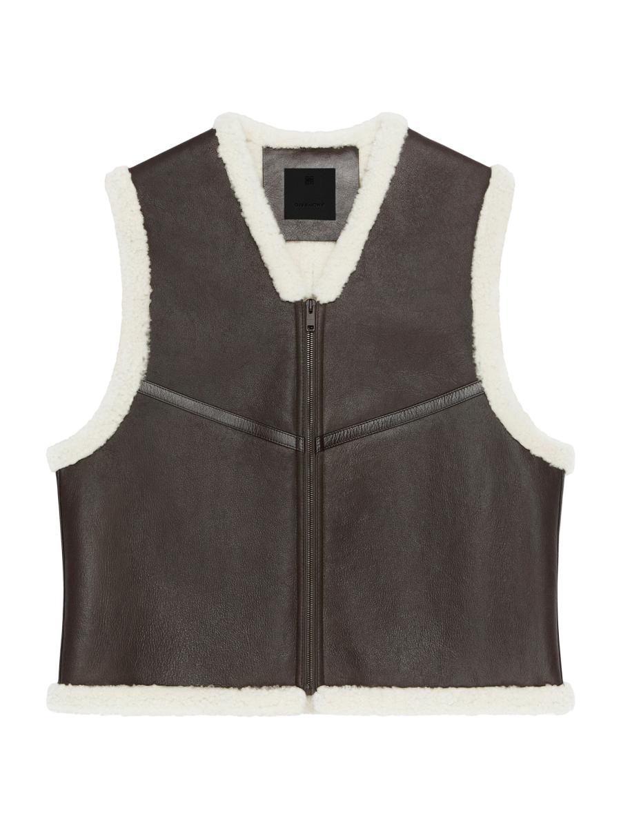 Givenchy Waistcoat in Shearling | Saks Fifth Avenue