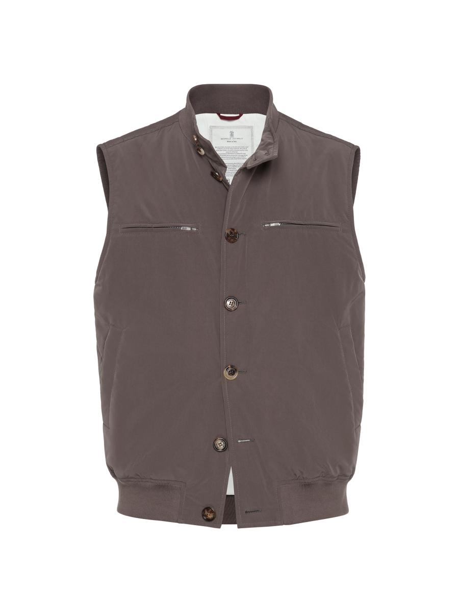 Brunello Cucinelli Water Resistant Microfiber Vest | Saks Fifth Avenue