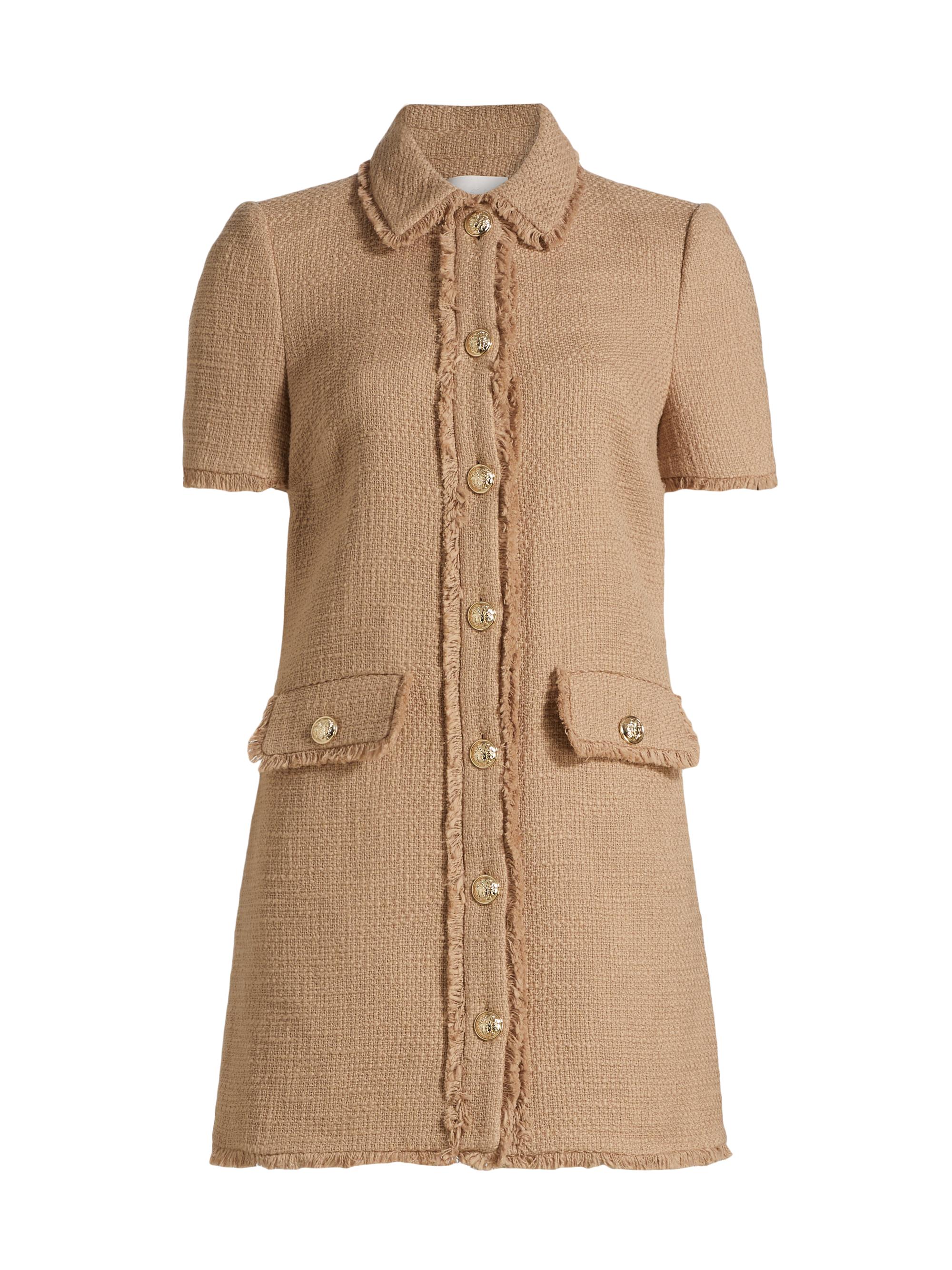 Cinq à Sept Pammy Cotton Tweed A-Line Minidress | Saks Fifth Avenue