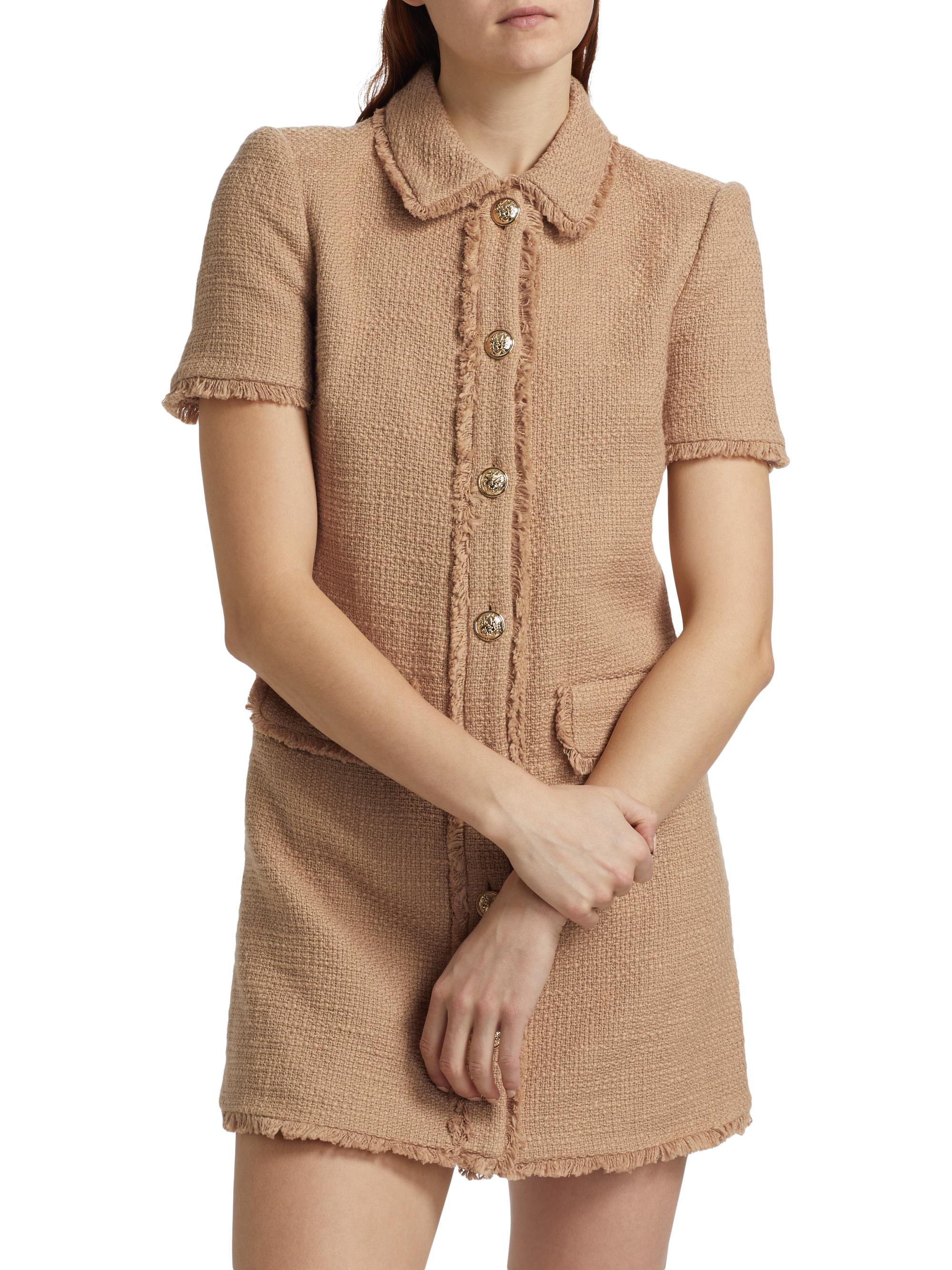 Cinq à Sept Pammy Cotton Tweed A-Line Minidress | Saks Fifth Avenue