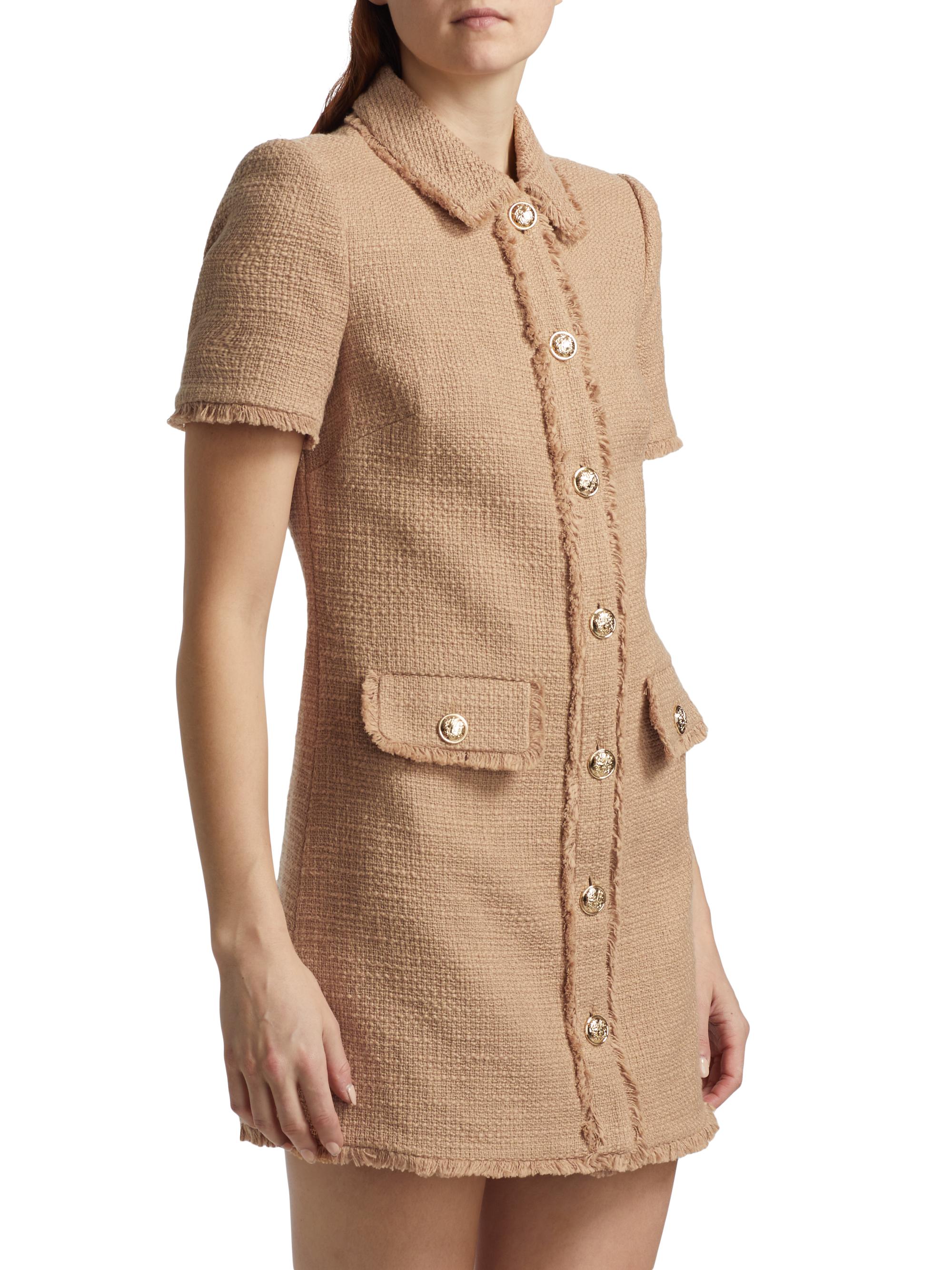 Cinq à Sept Pammy Cotton Tweed A-Line Minidress | Saks Fifth Avenue