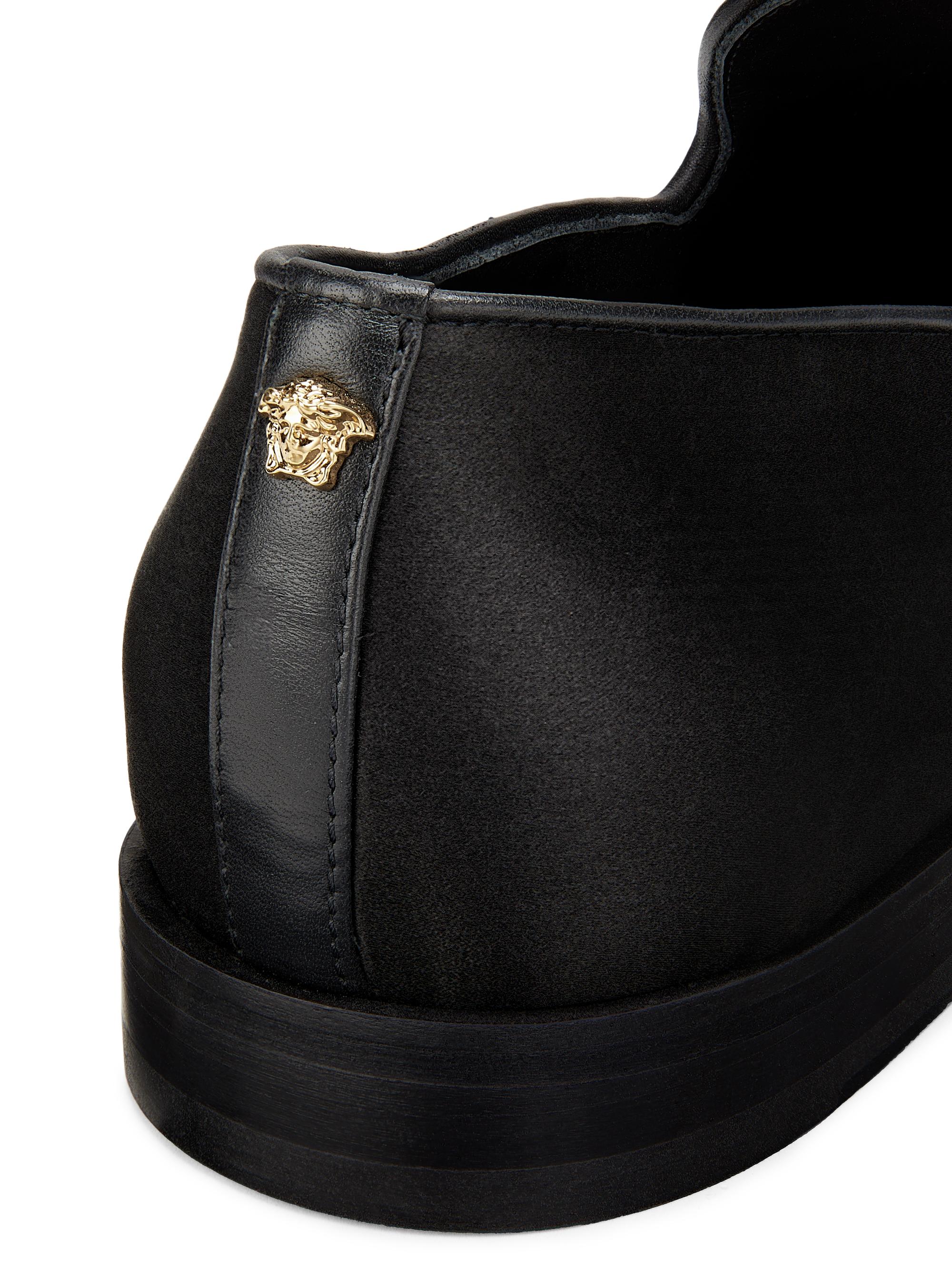 Versace Medusa Embroidered Slippers | Saks Fifth Avenue