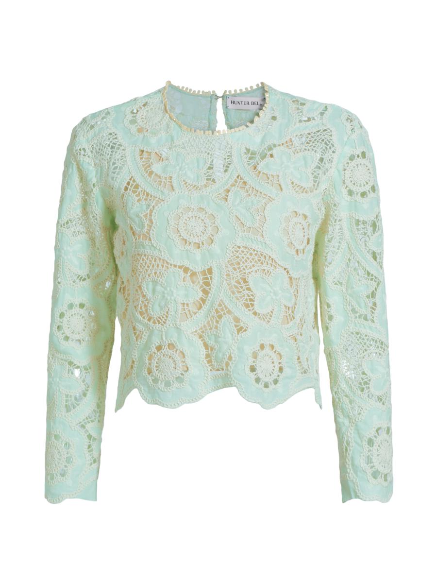Hunter Bell Pippa Crocheted Cotton Top | Saks Fifth Avenue