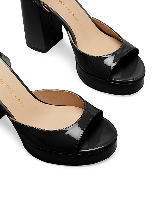Shop Stuart Weitzman Dayna II 100MM Patent Leather Platform Shop Stuart Weitzman Dayna II 100MM Patent Leather Platform