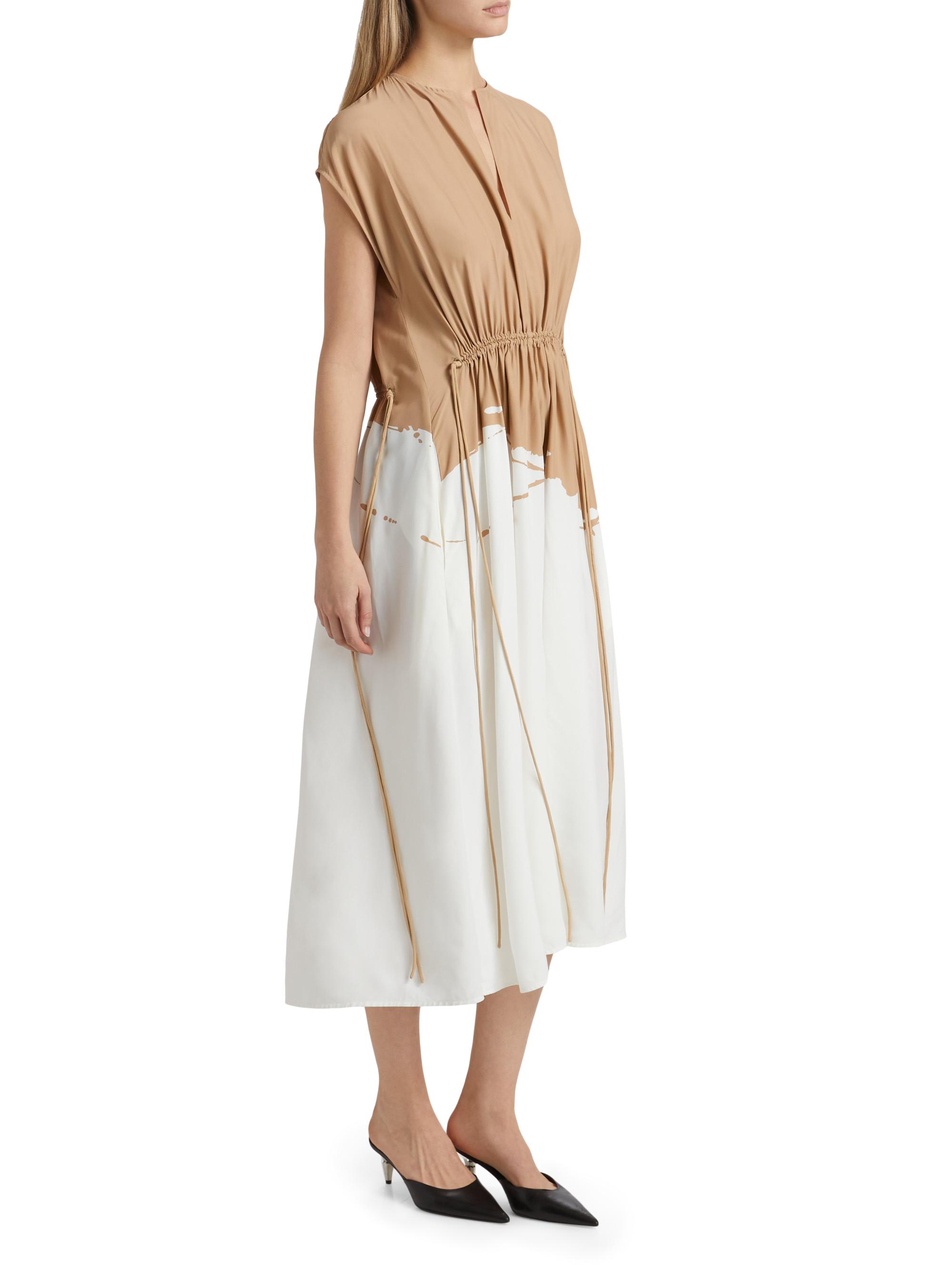 Proenza Schouler Ezra Dip-Dye Drawstring Waist Midi-Dress | Saks Fifth ...