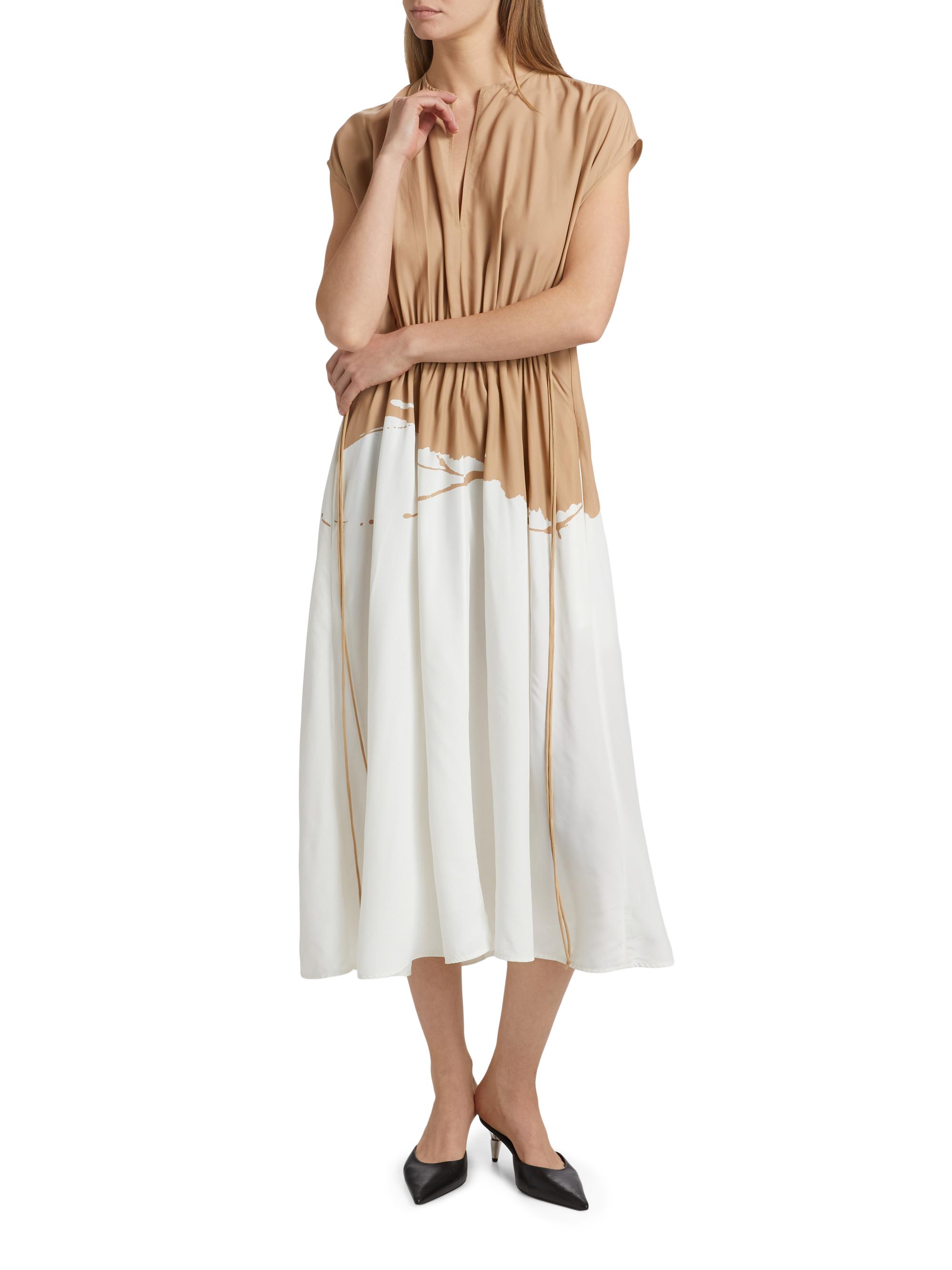 Proenza Schouler Ezra Dip-Dye Drawstring Waist Midi-Dress | Saks Fifth ...