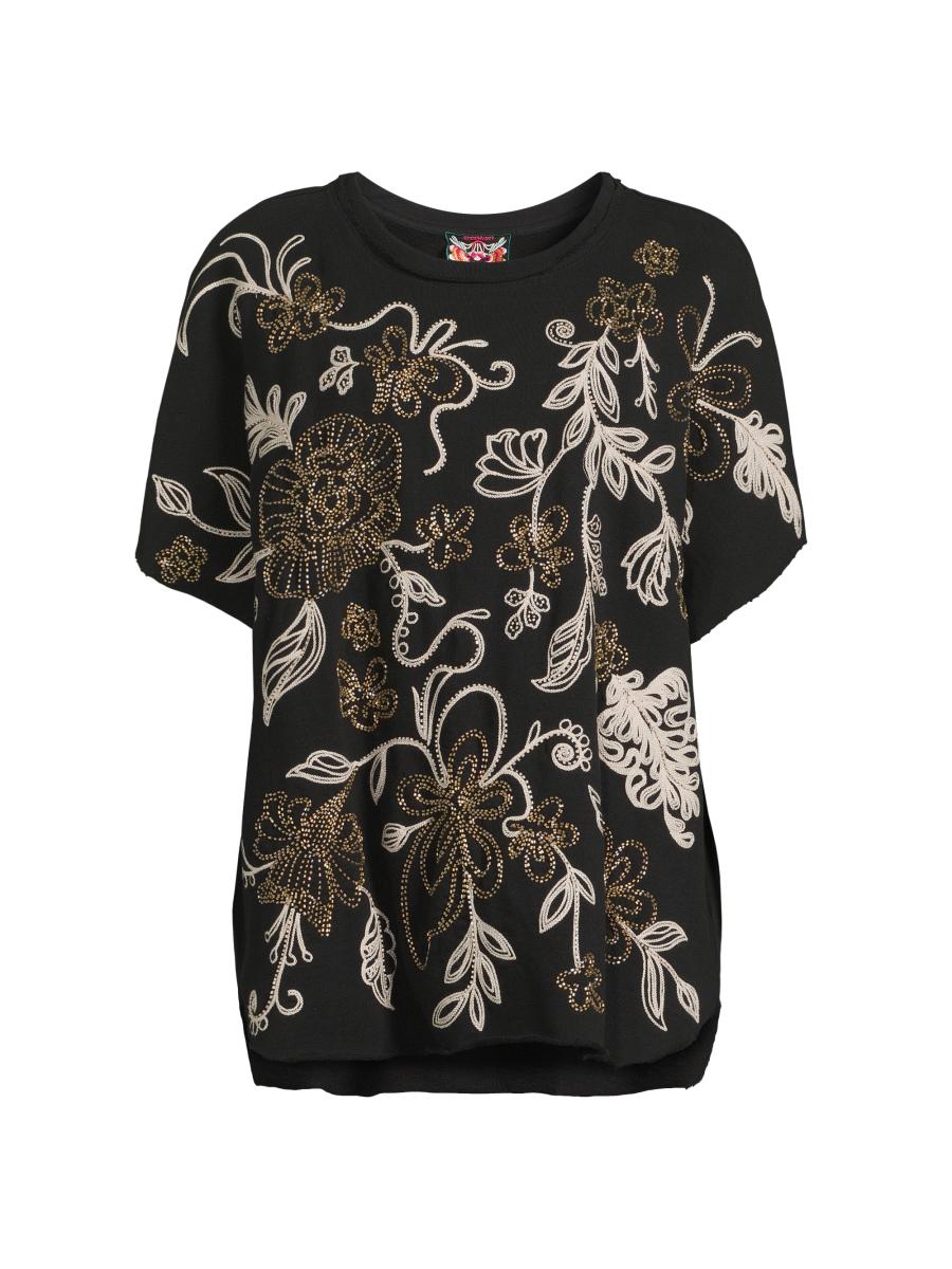Johnny Was Adelaide Embroidered Tunic Top | Saks Fifth Avenue