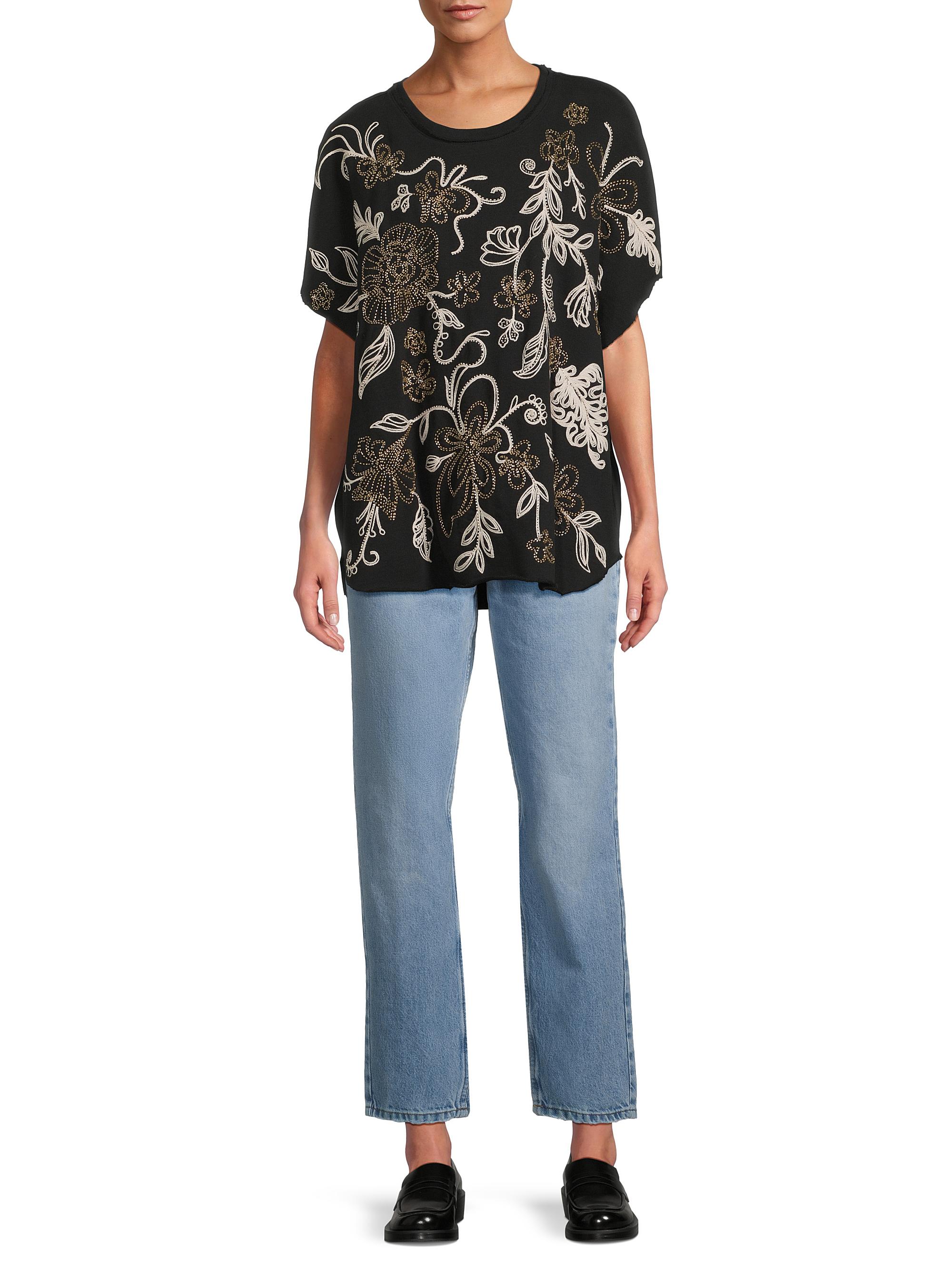 Johnny Was Adelaide Embroidered Tunic Top | Saks Fifth Avenue