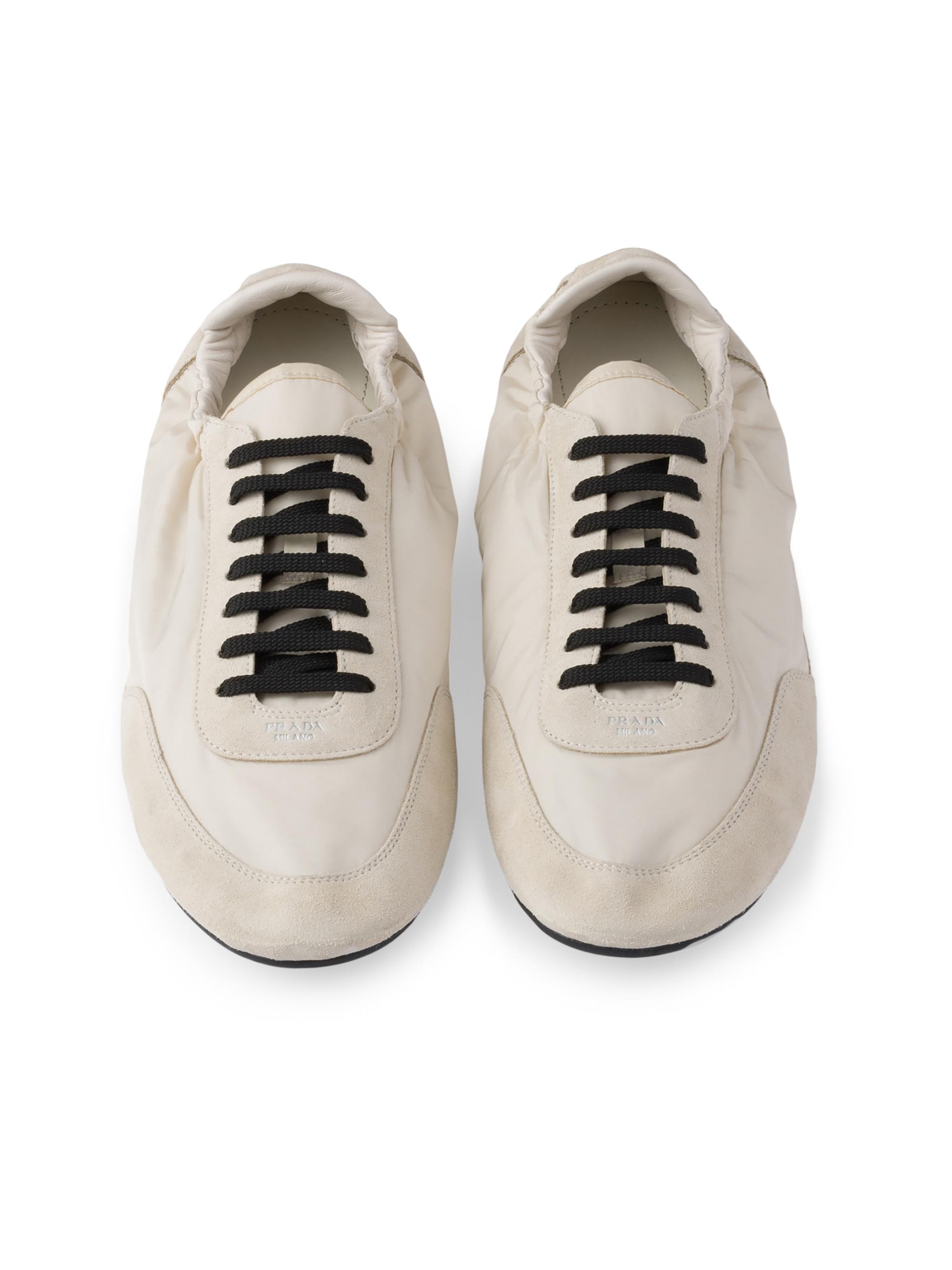 Prada Women's Collapse Re-Nylon and Suede Sneakers | Saks Fifth Avenue