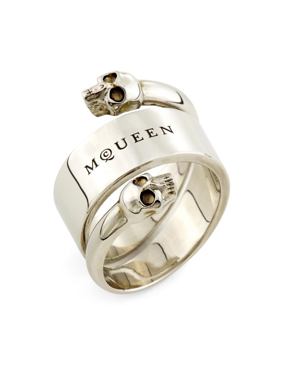 Shop McQueen Twin Skull Ring | Saks Fifth Avenue