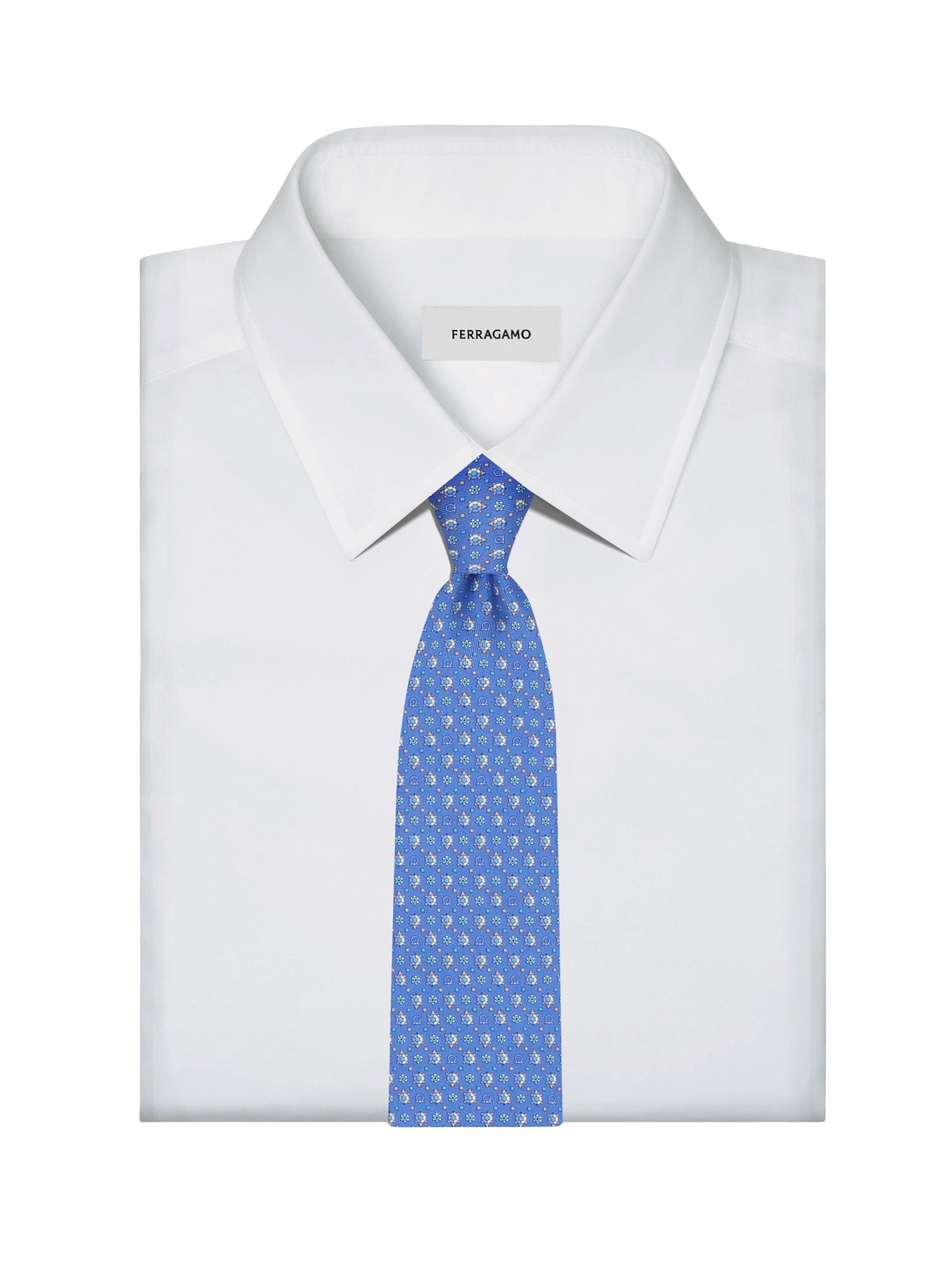 FERRAGAMO Nuga Silk Turtle Tie | Saks Fifth Avenue