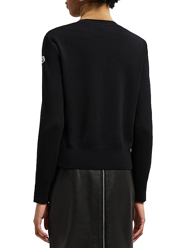 Shop Moncler Padded Down Knit Zip Up Cardigan | Saks Fifth Shop Moncler Padded Down Knit Zip Up Cardigan | Saks Fifth