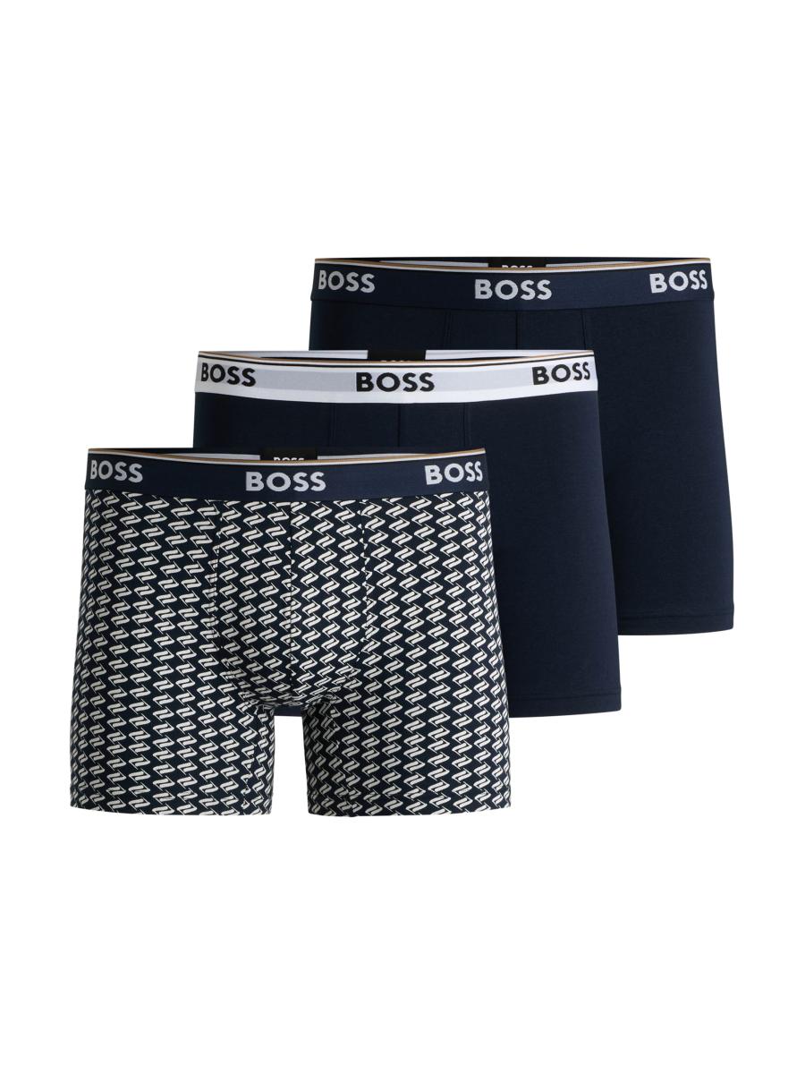 BOSS Three-Pack of Stretch-Cotton Boxer Briefs | Saks Fifth Avenue