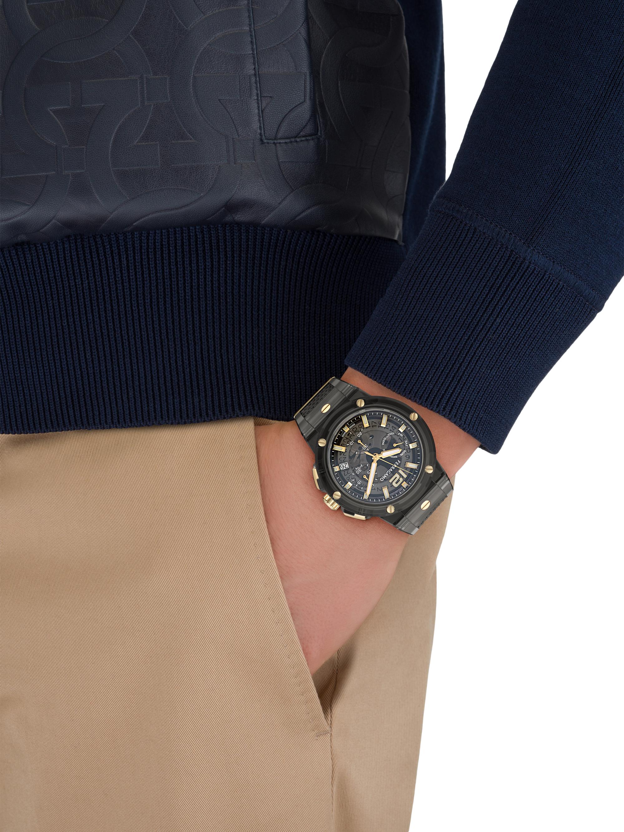 FERRAGAMO F-80 Translucent Chronograph Watch/44MM | Saks Fifth Avenue