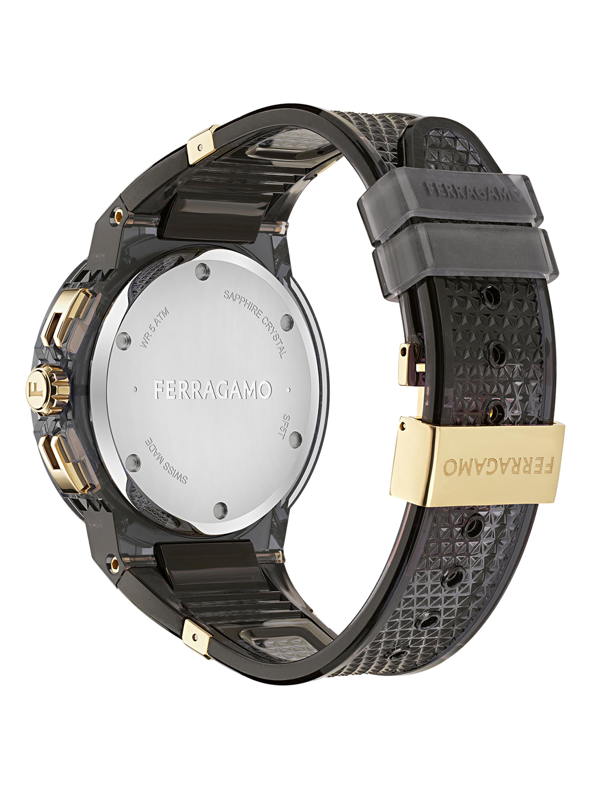 FERRAGAMO F-80 Translucent Chronograph Watch/44MM | Saks Fifth Avenue