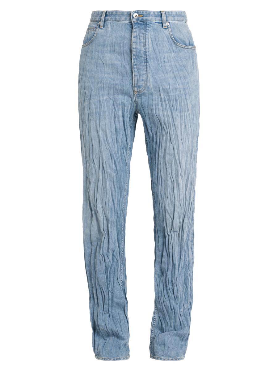 Bottega Veneta Crushed-Effect Jeans | Saks Fifth Avenue