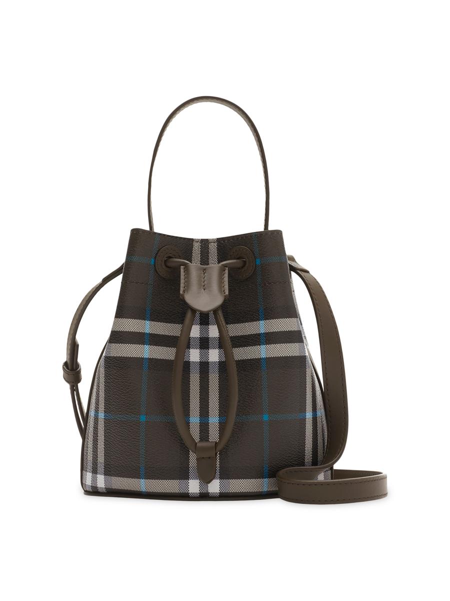 Burberry Mini Check Bucket Bag | Saks Fifth Avenue
