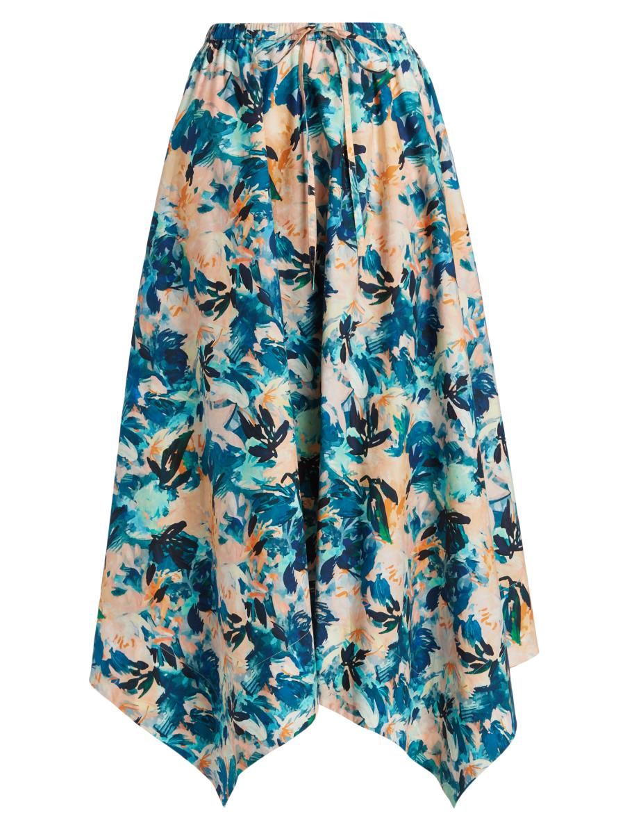 Shop Ulla Johnson Madelyn Handkerchief Midi-Skirt | Saks Fifth Avenue