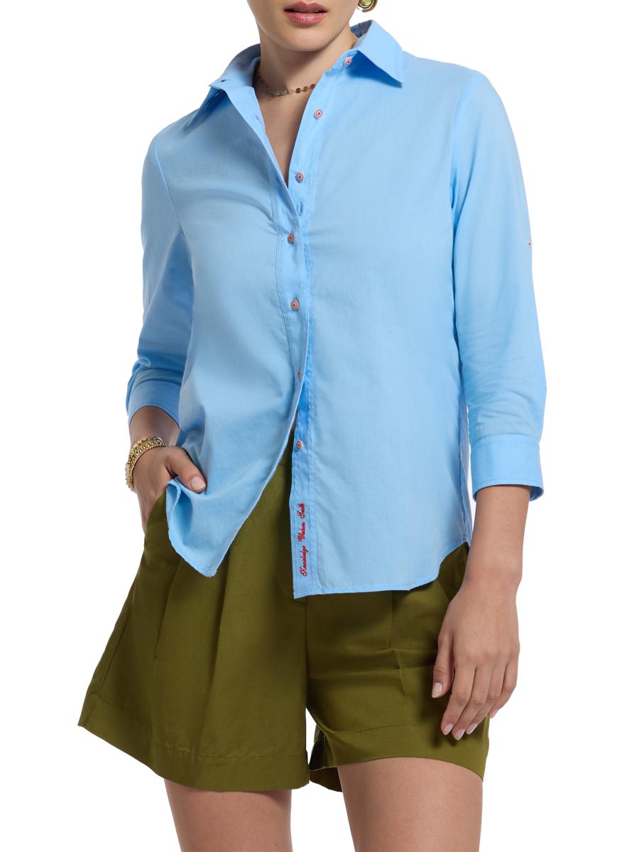 Robert Graham Hadley Embroidered Linen Button-Front Shirt | Saks Fifth ...
