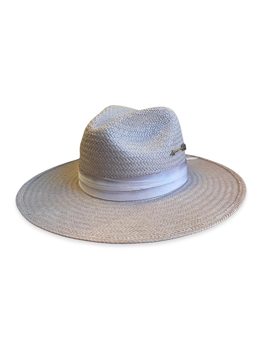 Freya Rambler Silk-Trimmed Straw Fedora | Saks Fifth Avenue