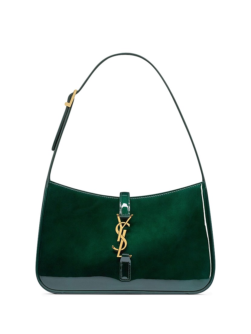 Shop Saint Laurent Le 5 ÿ 7 Shoulder Bag in Patent Leather Shop Saint Laurent Le 5 ÿ 7 Shoulder Bag in Patent Leather