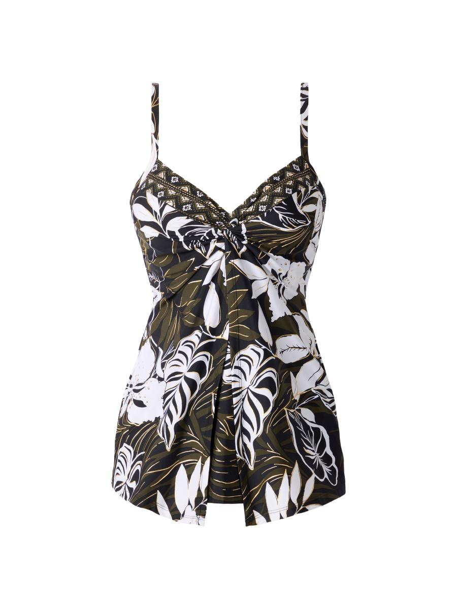 Shop Miraclesuit Swim Elle Dorado Love Knot Tankini Top | Saks Fifth Avenue