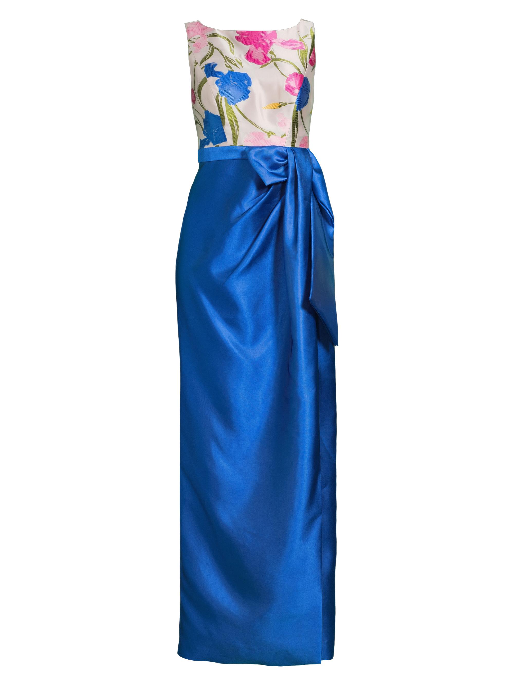 Kay Unger Tabitha Bateau Neck Jacquard Gown | Saks Fifth Avenue