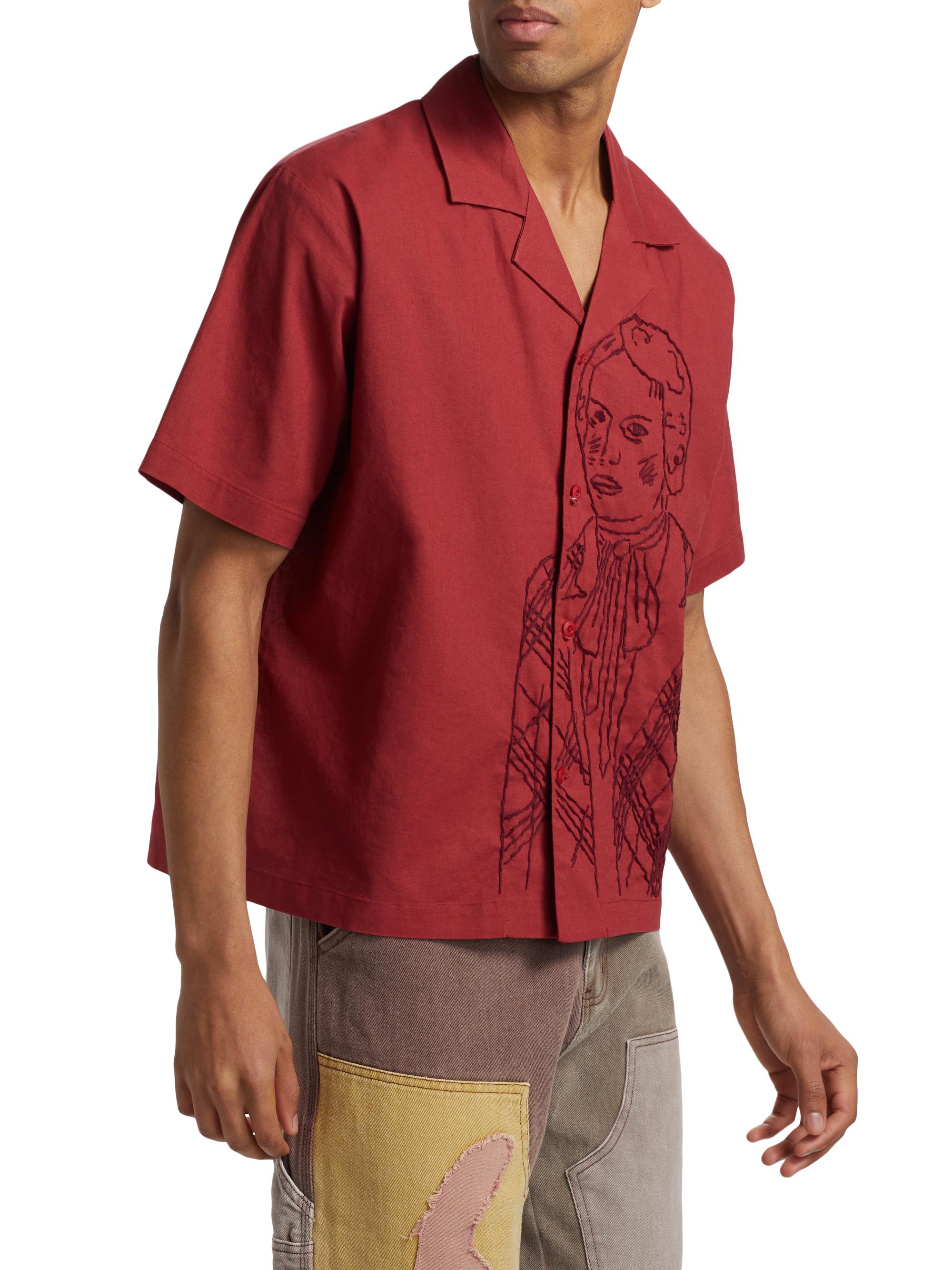 KidSuper Hand-Stitched Woman Shirt | Saks Fifth Avenue