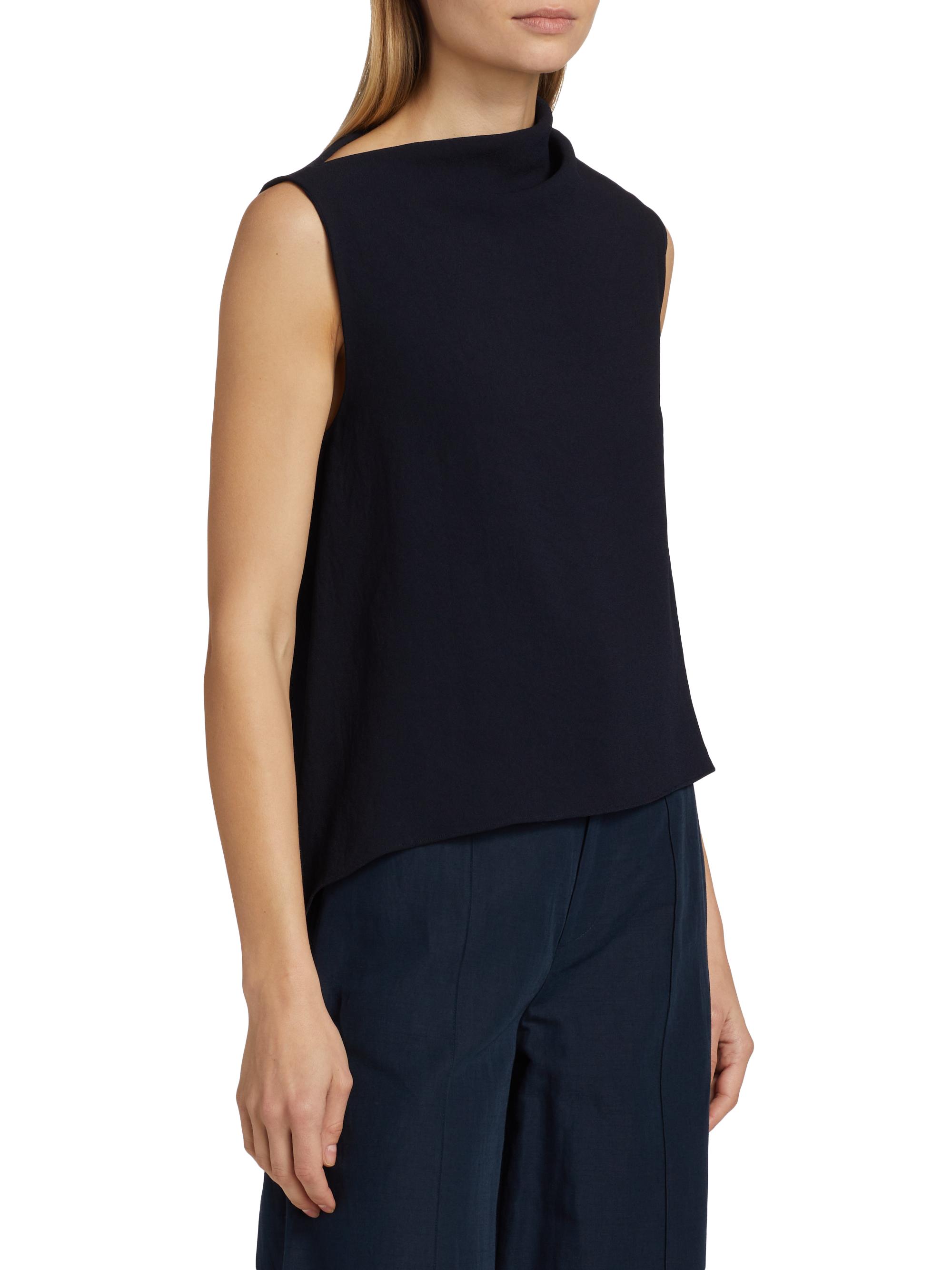 Vince Draped Asymmetric A-Line Top | Saks Fifth Avenue