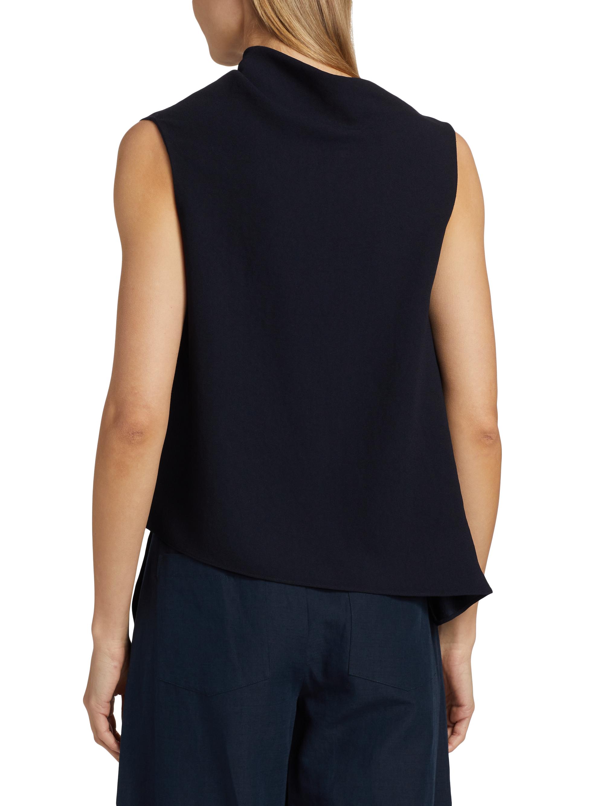 Vince Draped Asymmetric A-Line Top | Saks Fifth Avenue
