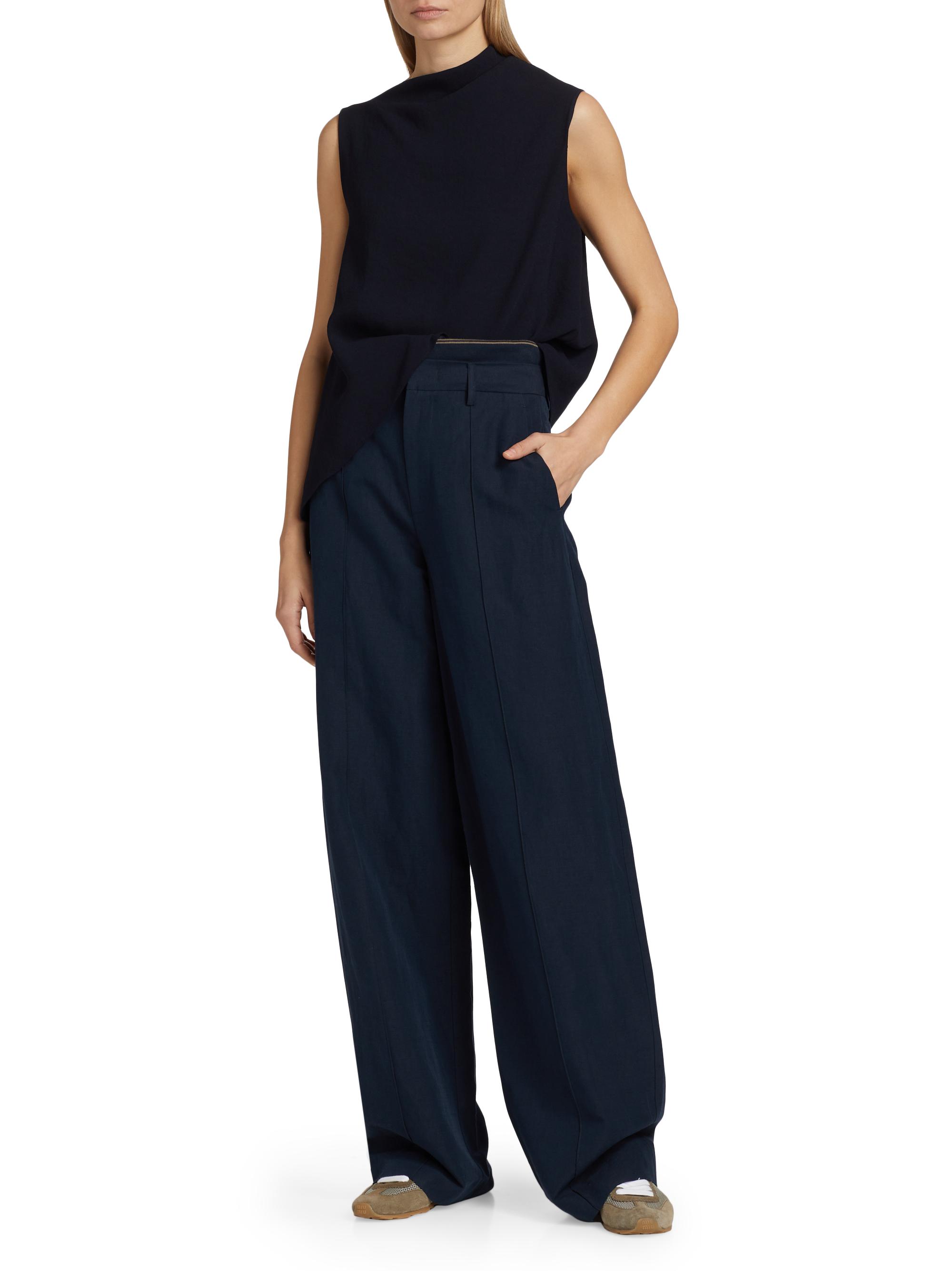 Vince Draped Asymmetric A-Line Top | Saks Fifth Avenue