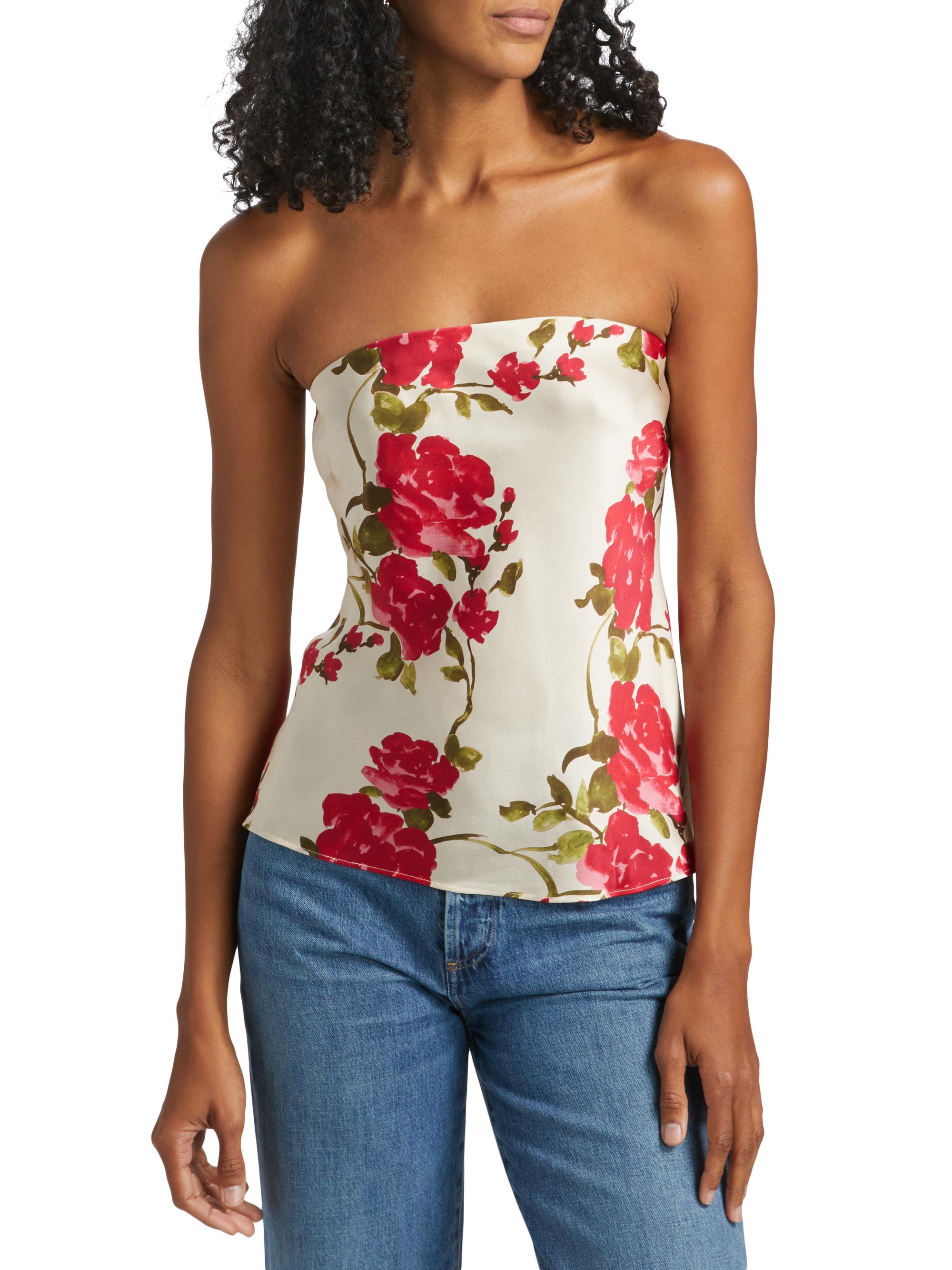 Cami NYC Prima Silk Strapless Top | Saks Fifth Avenue