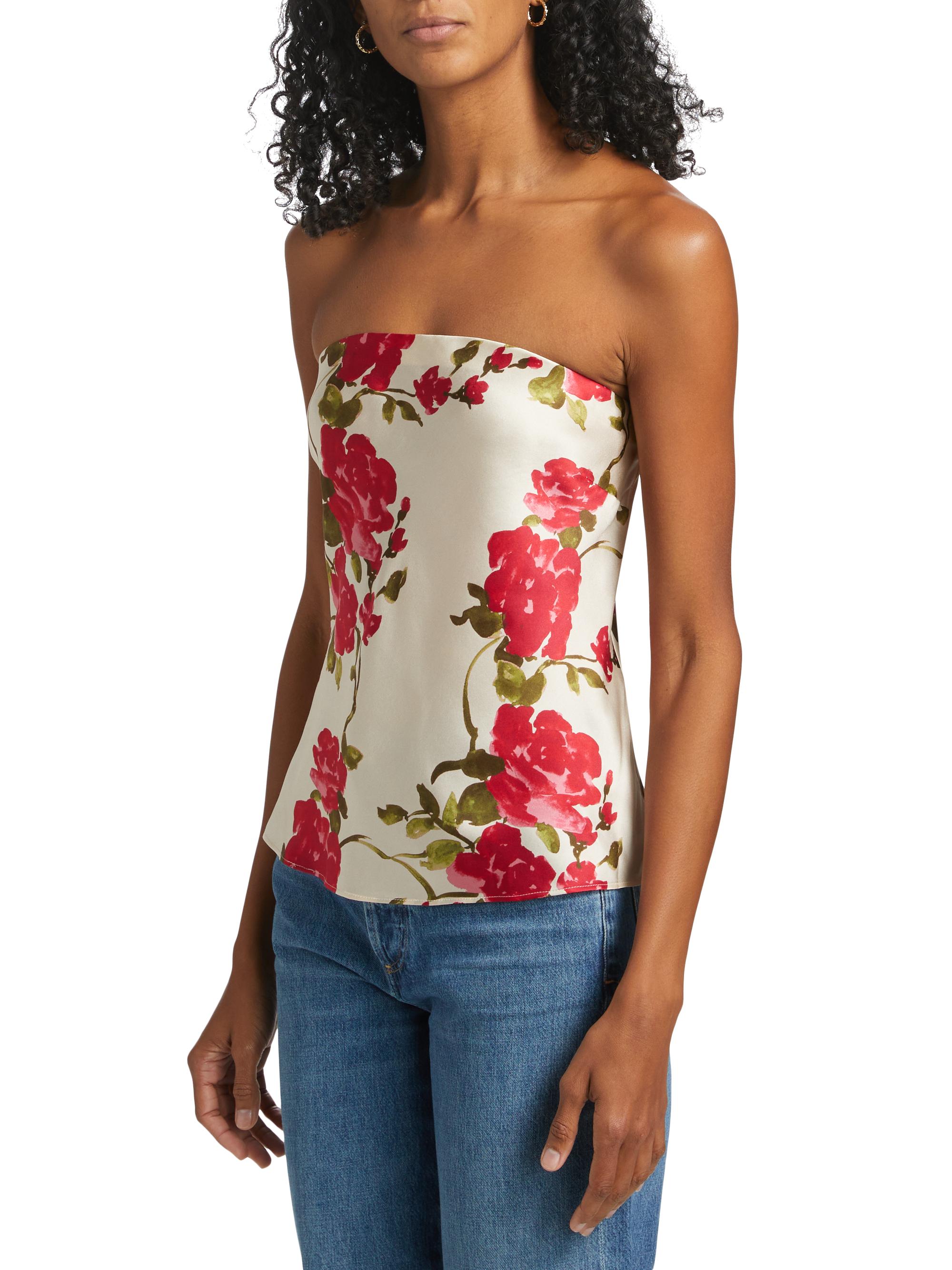 Cami NYC Prima Silk Strapless Top | Saks Fifth Avenue