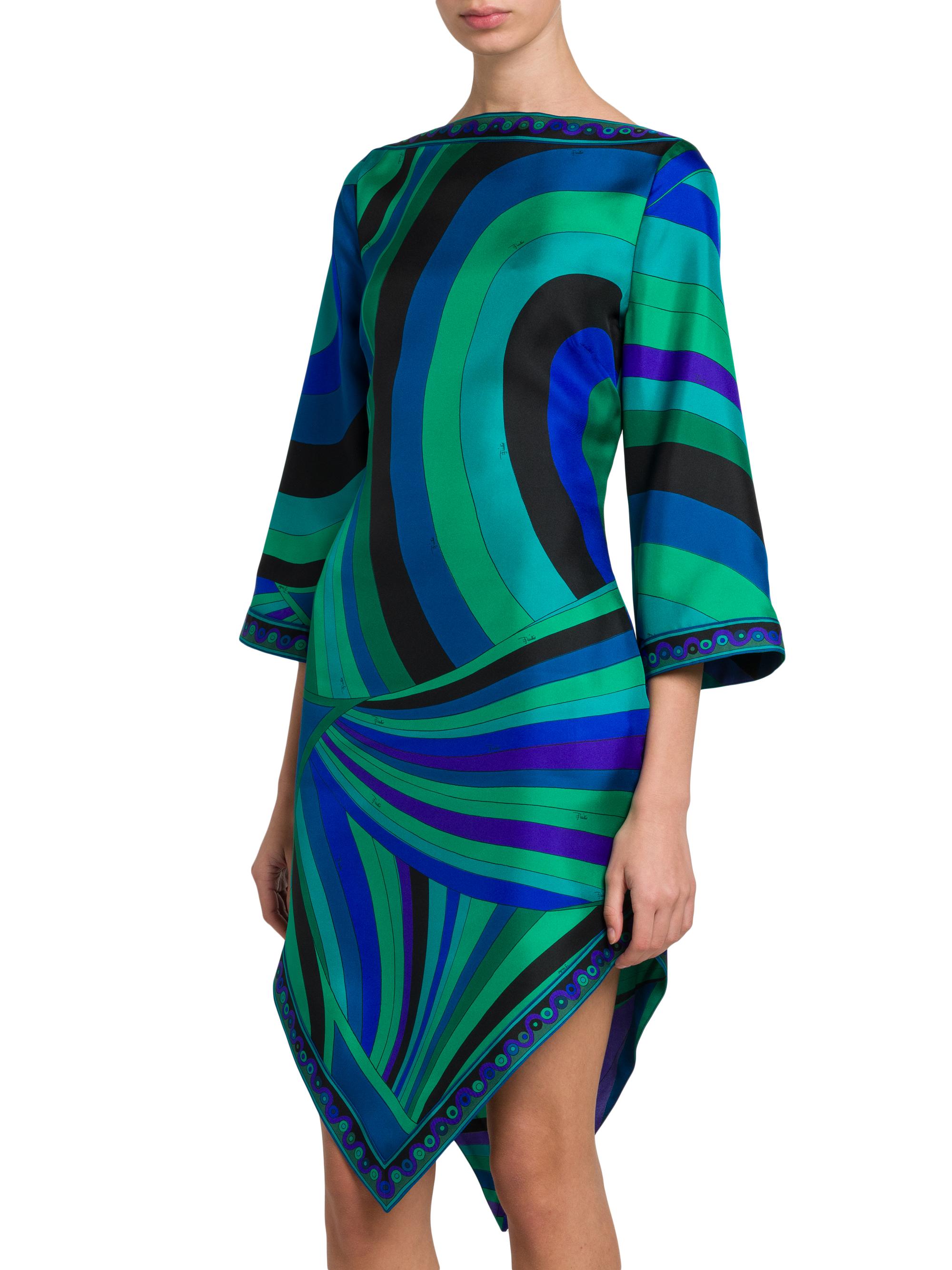 Pucci Geometric Print Silk Minidress | Saks Fifth Avenue