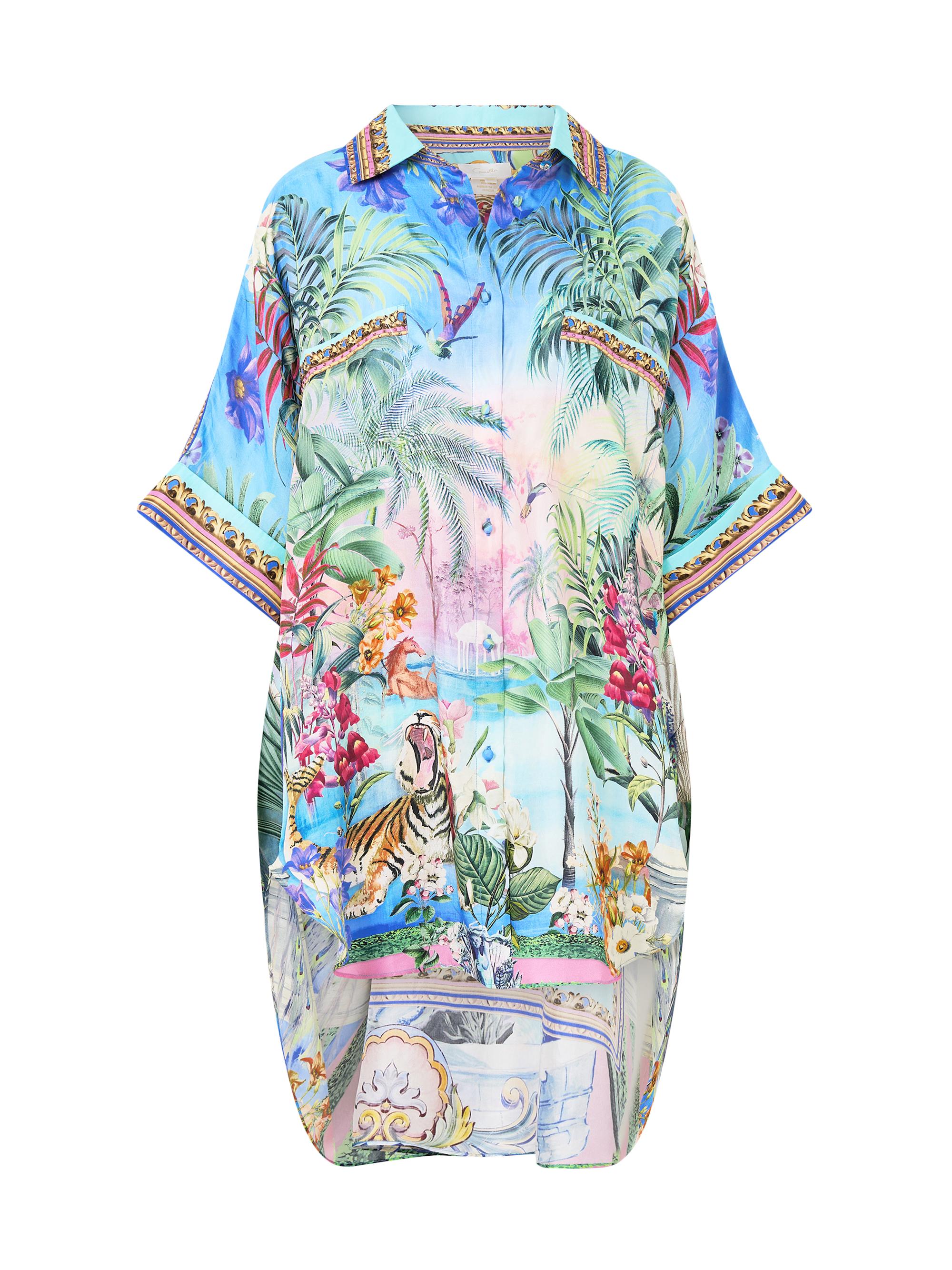Camilla Spirit of Santa Maria Oversized Silk Tunic | Saks Fifth Avenue
