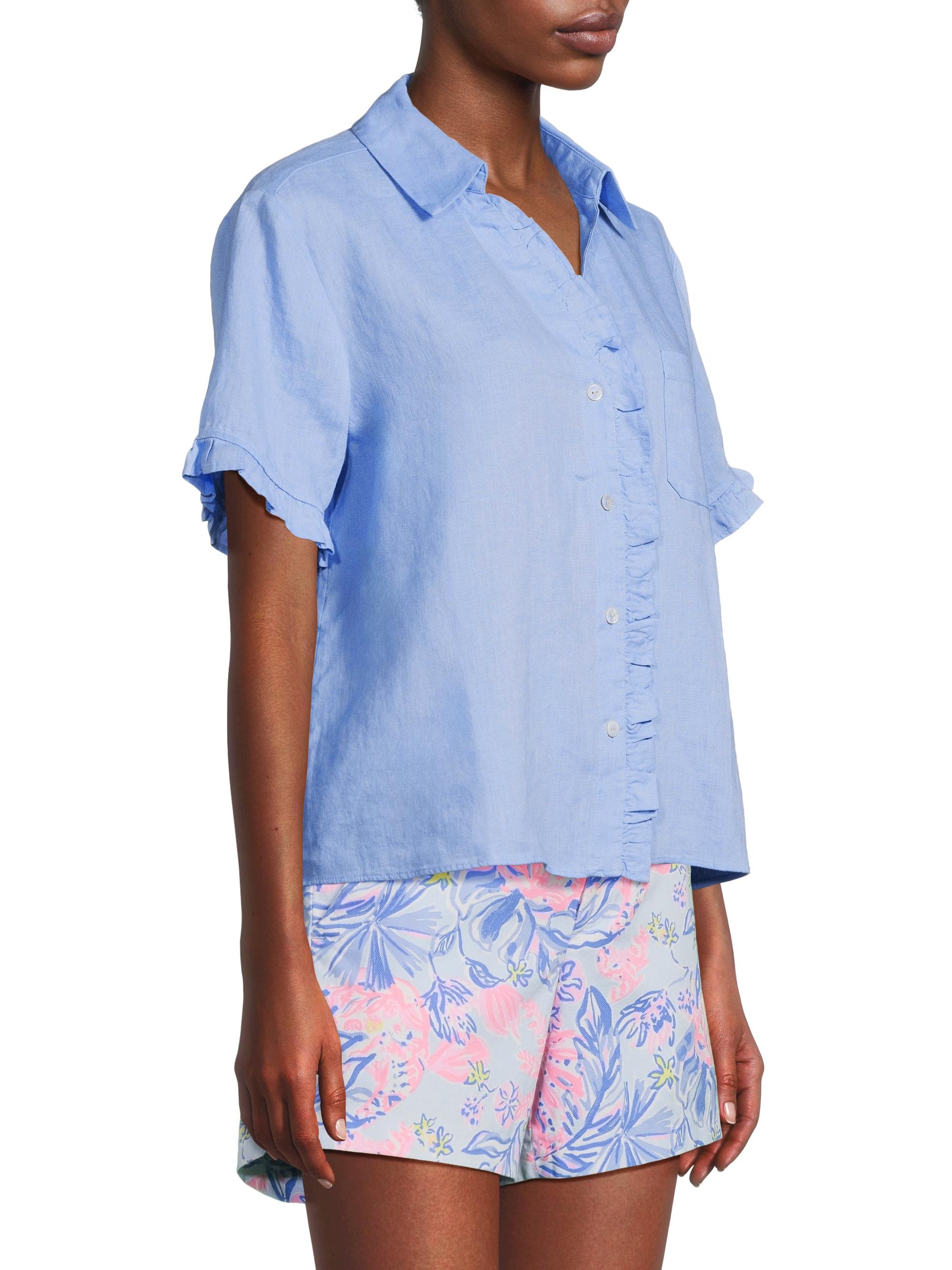 Lilly Pulitzer Carden Ruffle Top | Saks Fifth Avenue