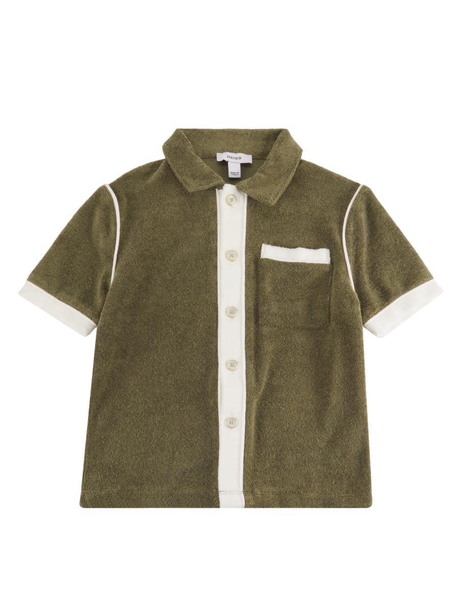 Reiss Little Boy's & Boy's Micah Terry Cloth Shirt | Saks Fifth Avenue