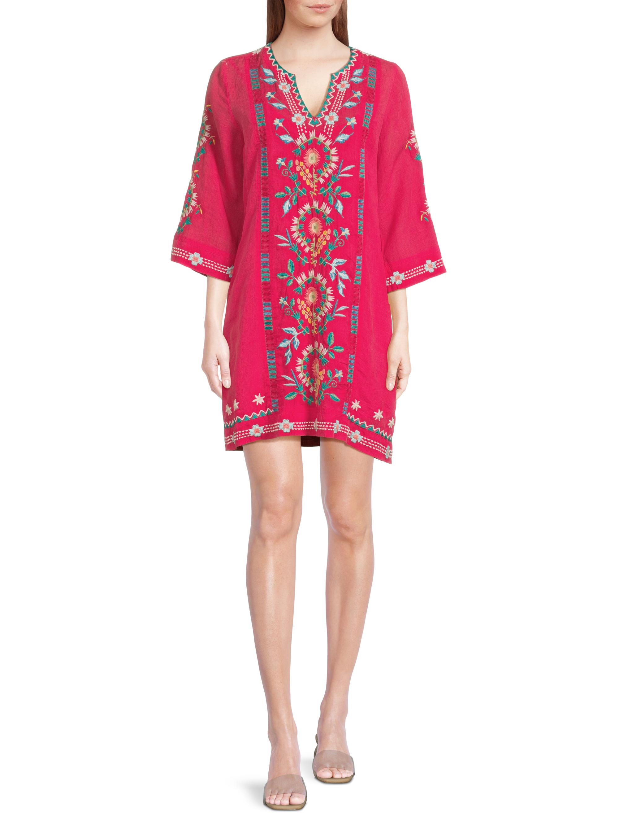 Johnny Was Embroidered Swing Dress | Saks Fifth Avenue