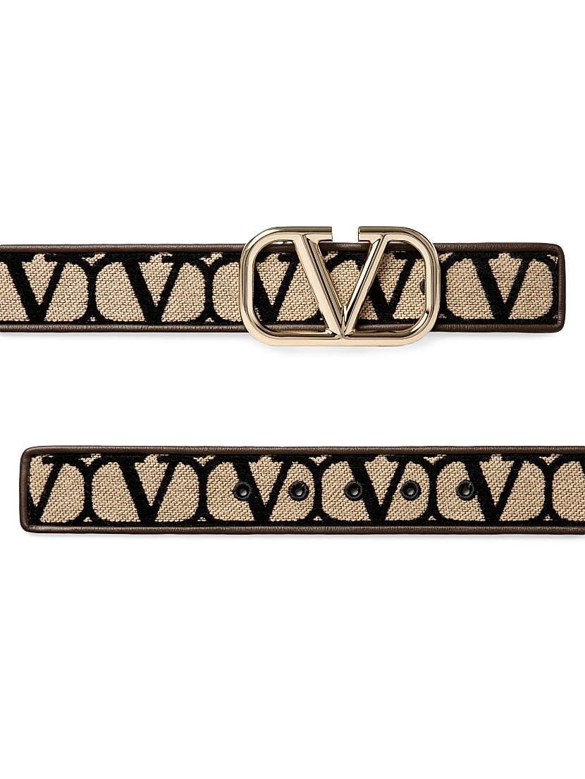 Shop Valentino Garavani Toile Iconography Fabric Belt with Shop Valentino Garavani Toile Iconography Fabric Belt with