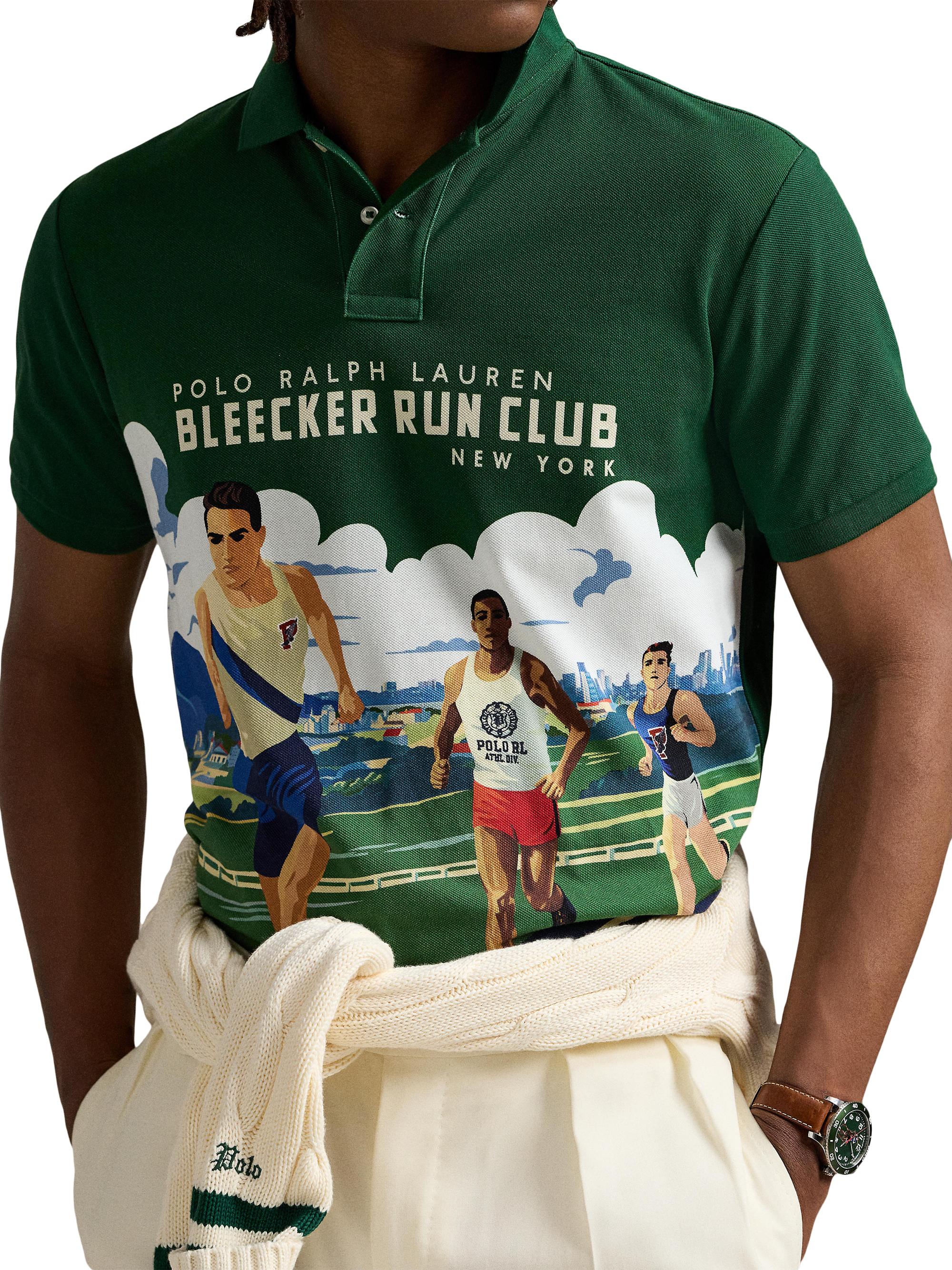 Polo Ralph Lauren Classic-Fit Print Mesh Polo Shirt | Saks Fifth Avenue