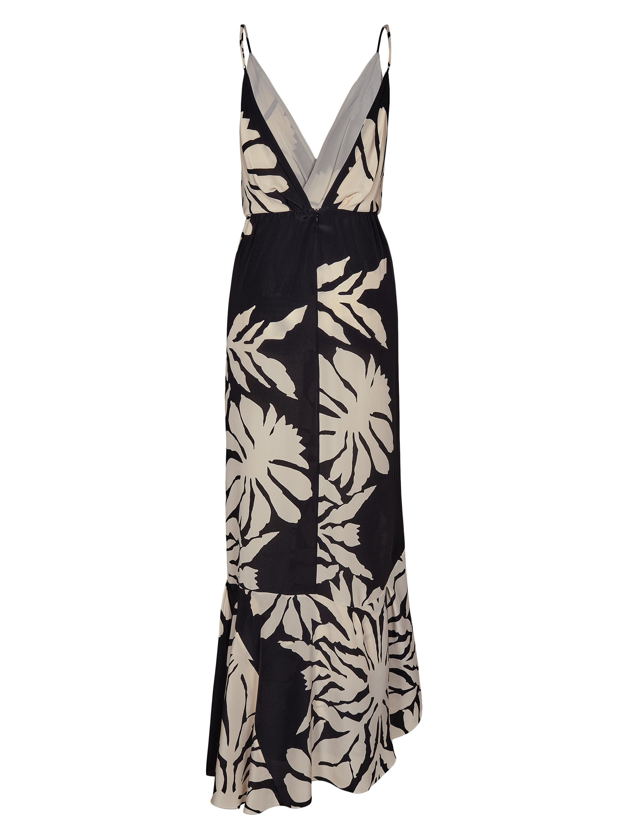 Johanna Ortiz Santa Cruz Two-Piece Tropical Silk Maxi Dress & Scarf Set ...