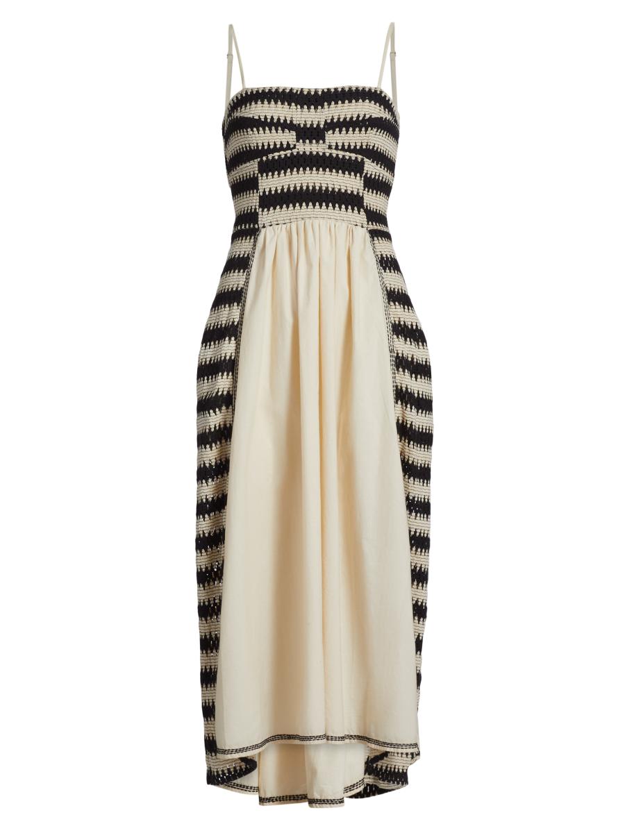 Maria Cher Carmy Textured Knit Cotton Midi-Dress | Saks Fifth Avenue