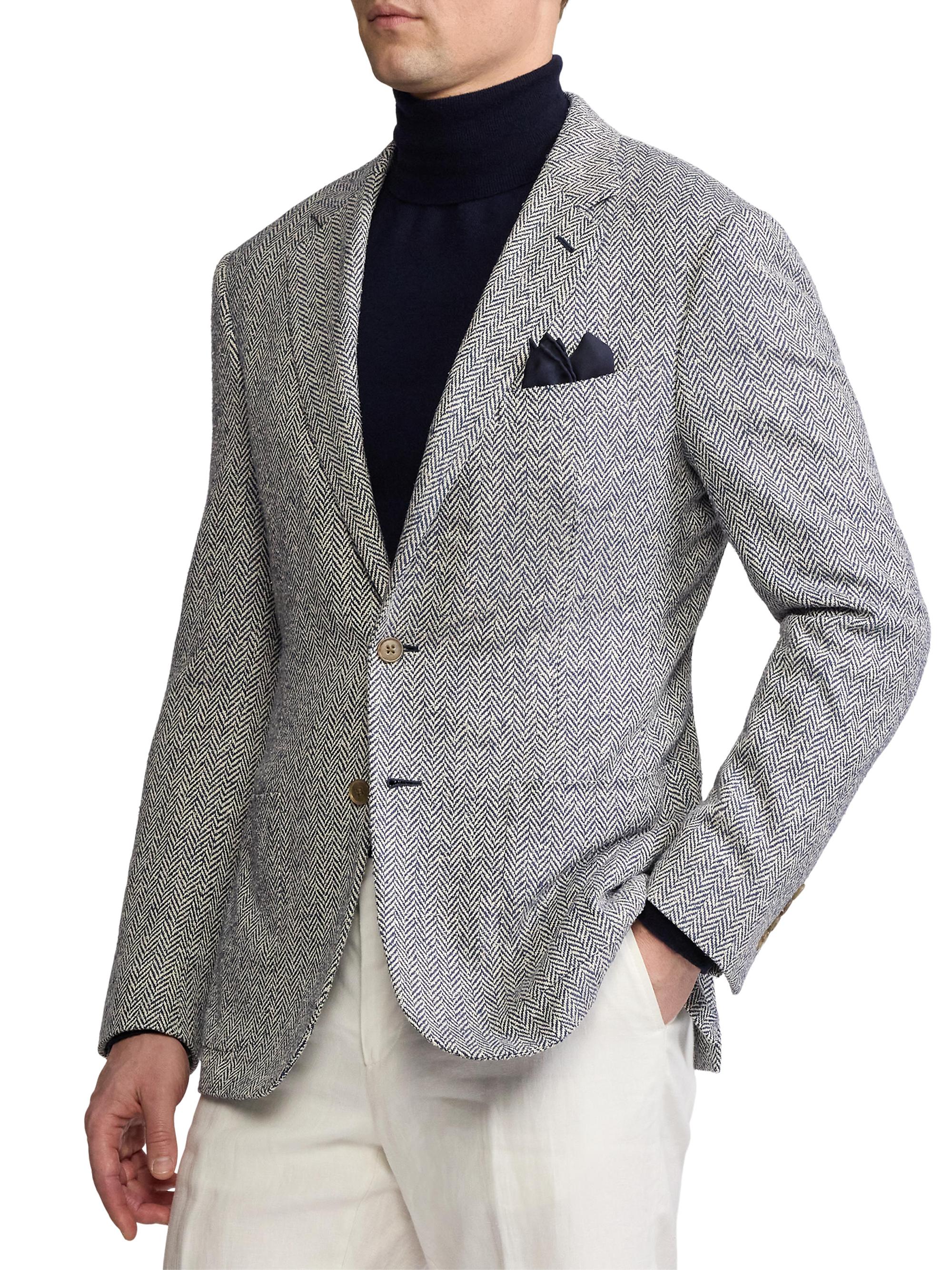 Ralph Lauren Purple Label Kent Hand-Tailored Herringbone Jacket | Saks ...